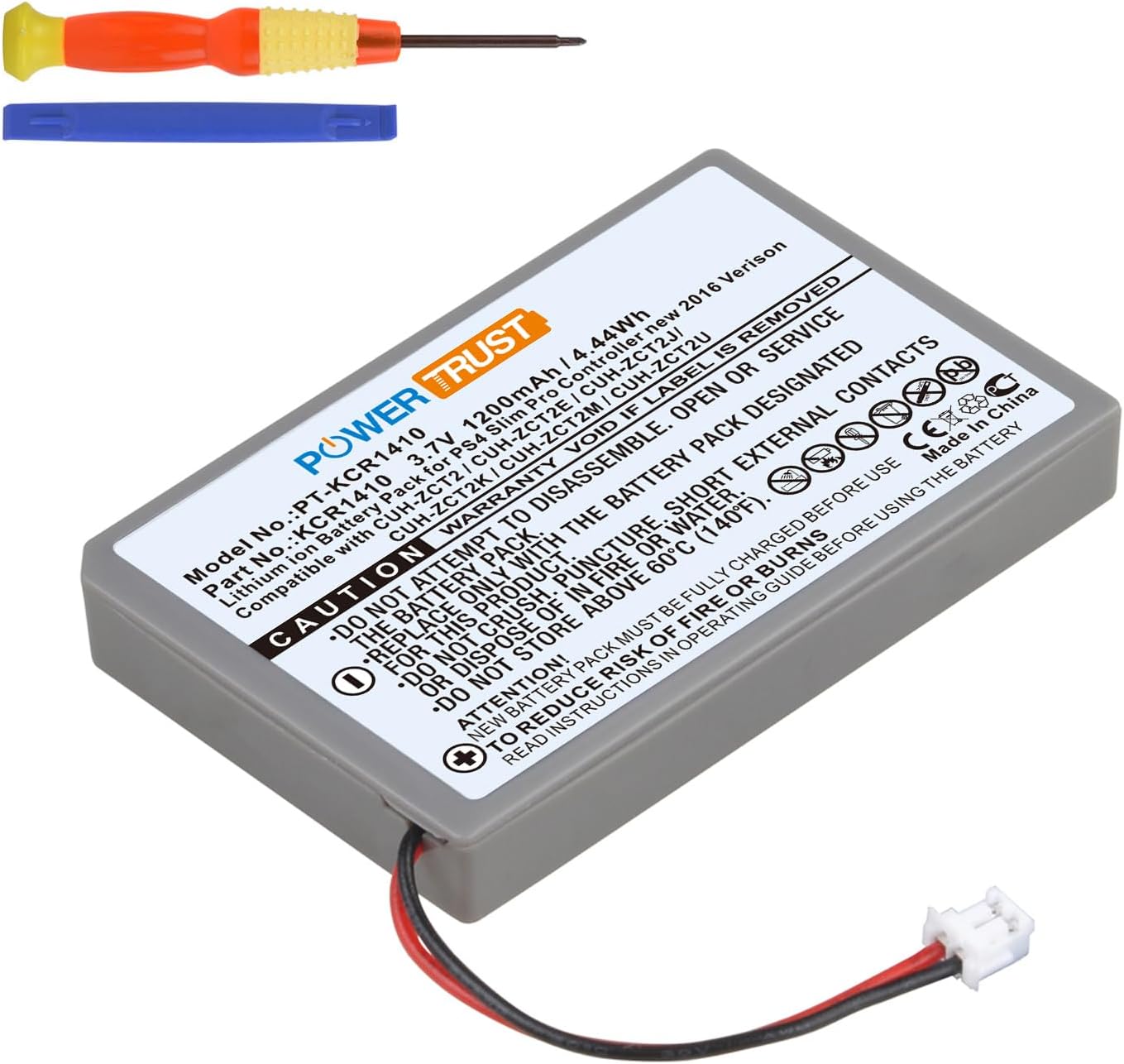 Amazon.com: Pickle Power 2 Pack 2000mAh PS4 Controller Battery ...