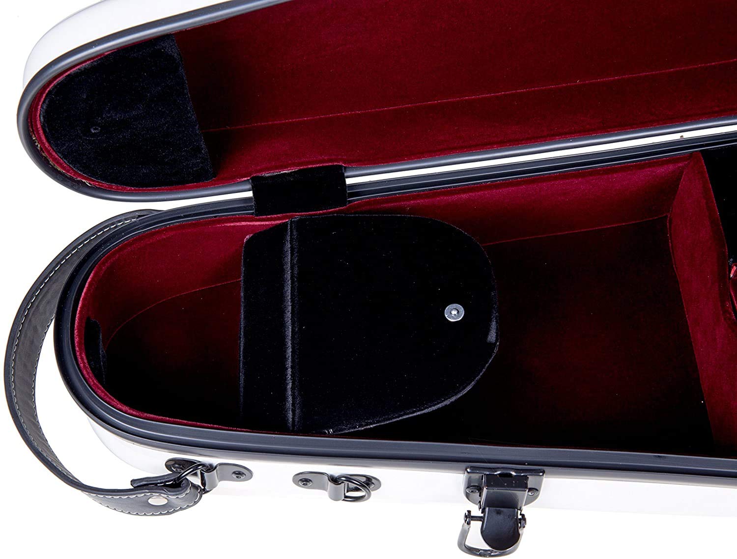 Crossrock Fiberglass Backpack Style 4/4 Full Size White Violin Case ...