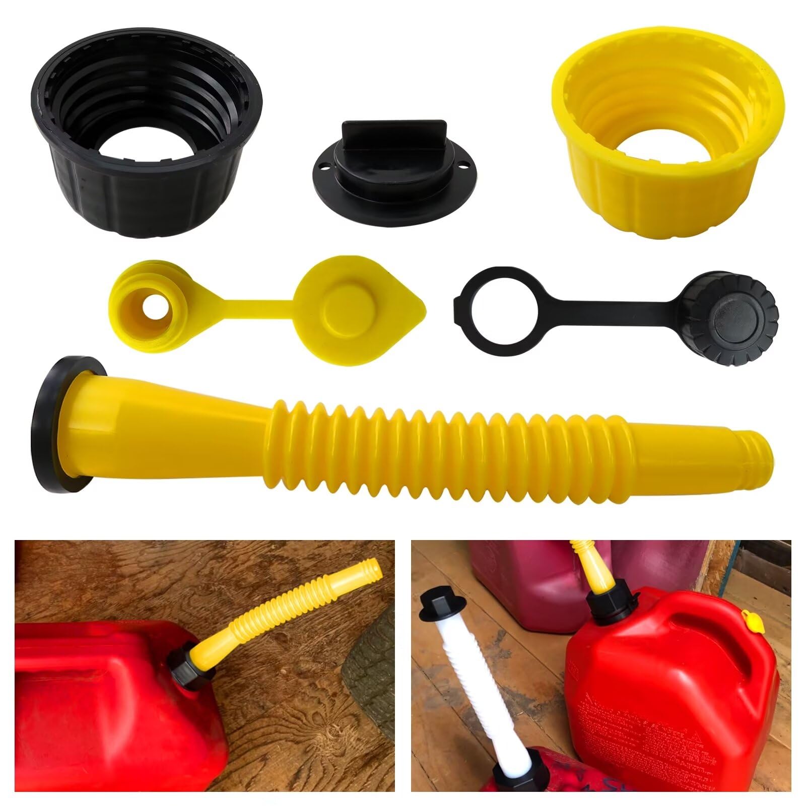 Fuel Can Vent Caps 75 Yellow Vent Caps With Retaining Lip – For Plastic ...