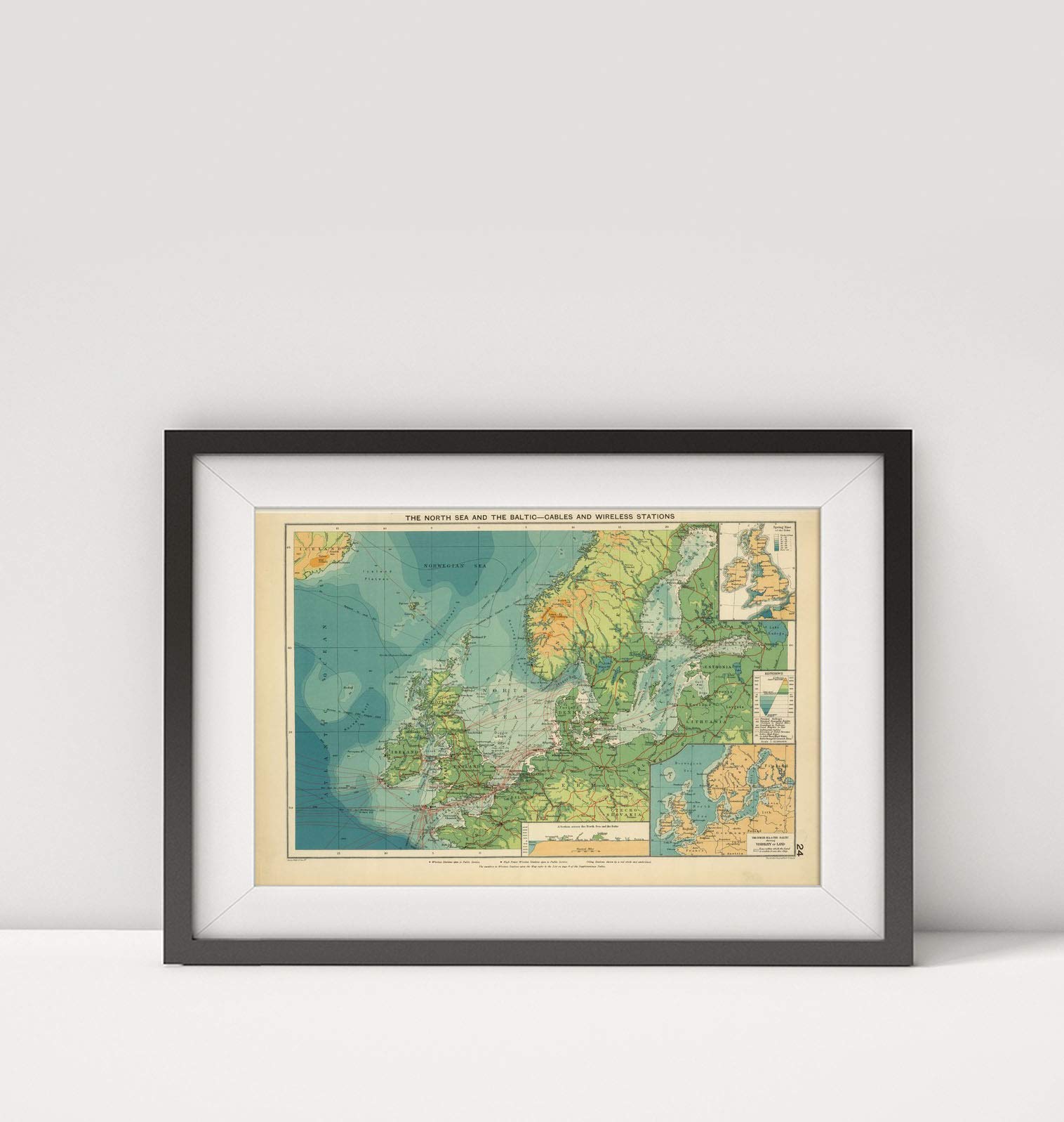 Baltic Sea And North Sea Map