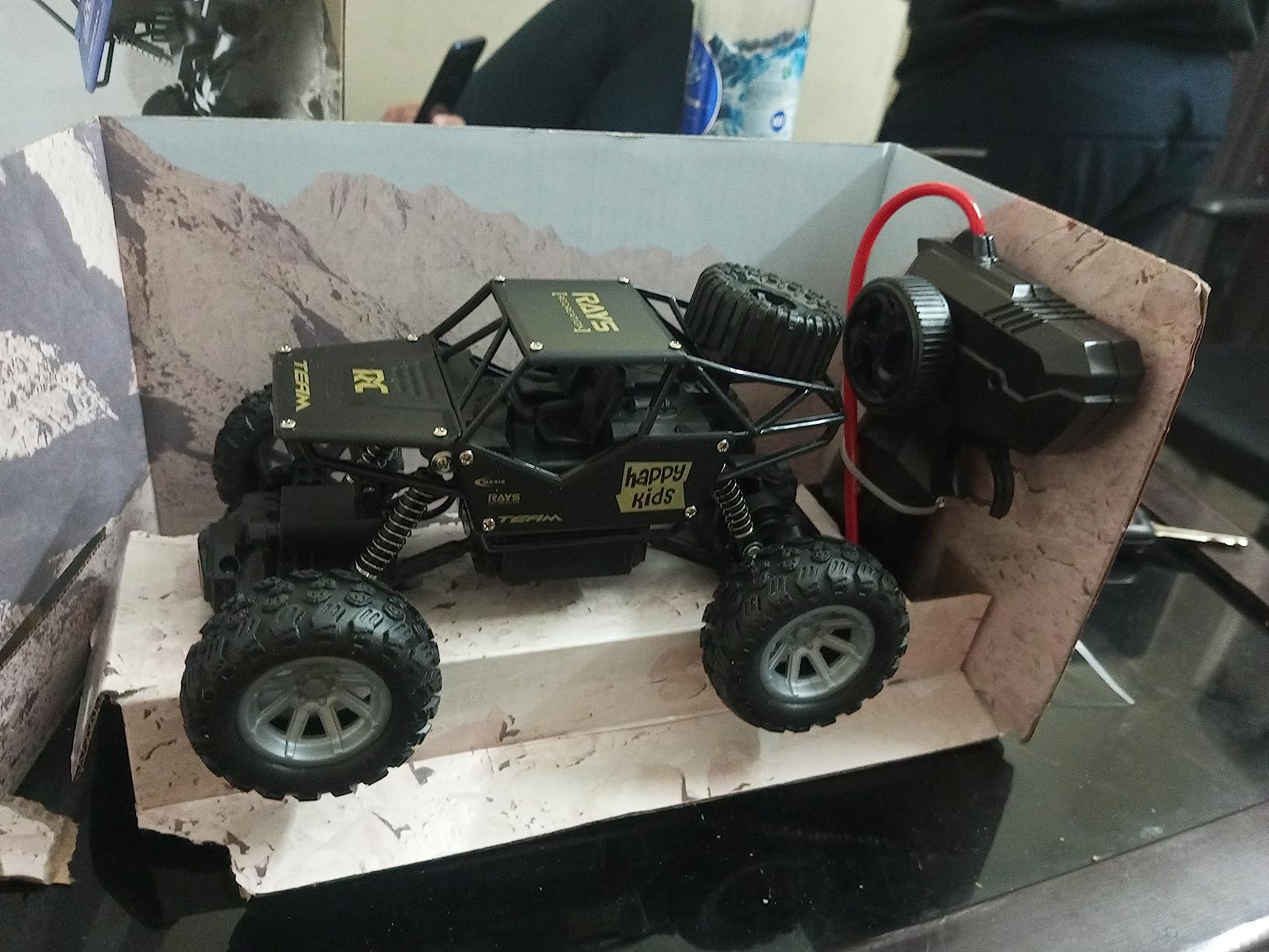 TECHIGH Rock Leader Small Rechargeable Car with Pistol Remote Control ...