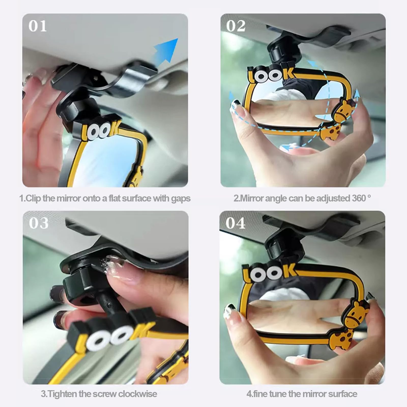 Snapklik.com : CERITORN Universal Car Interior Rearview Baby Mirror ...