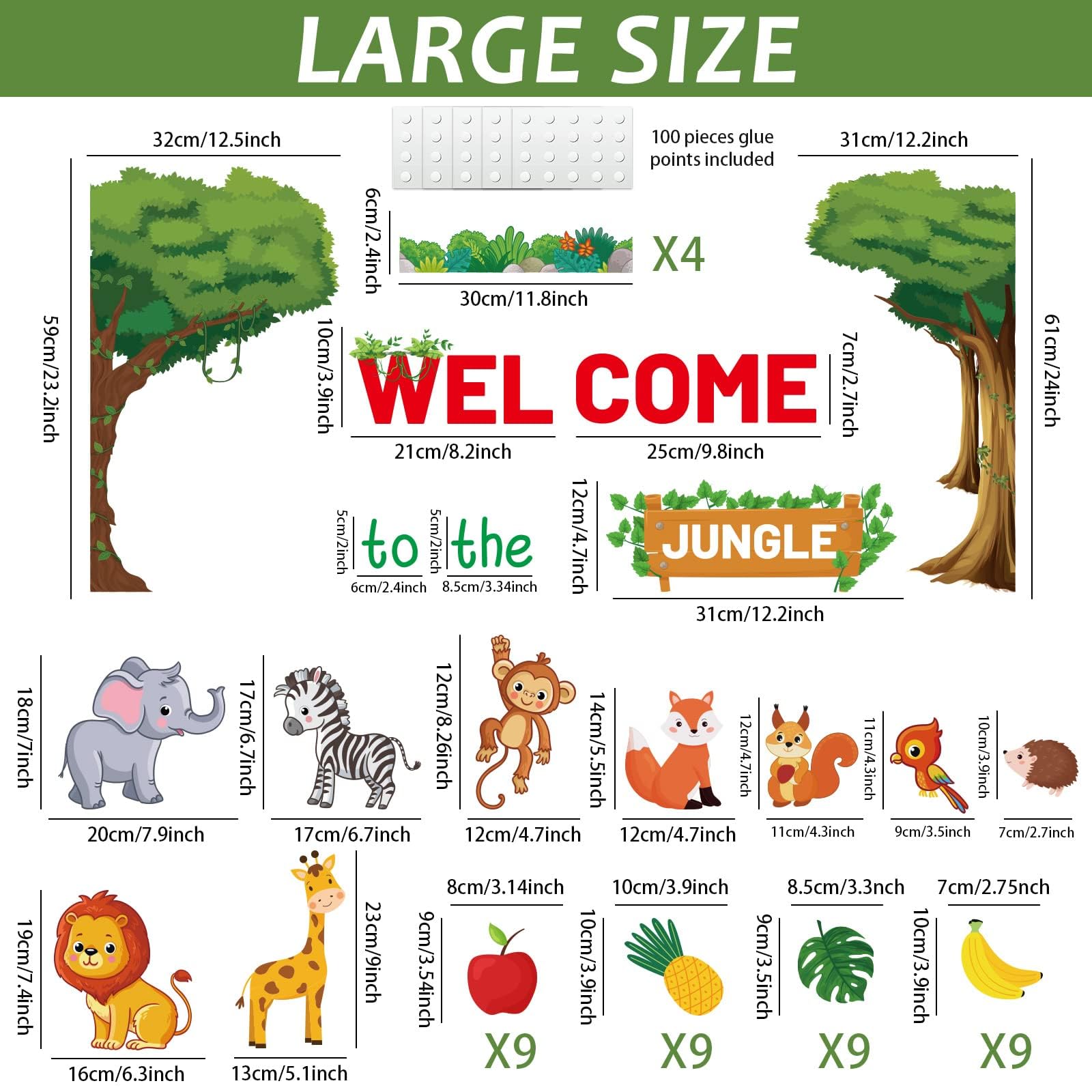 Snapklik.com : Welcome To The Jungle Bulletin Board Set Jungle Theme ...