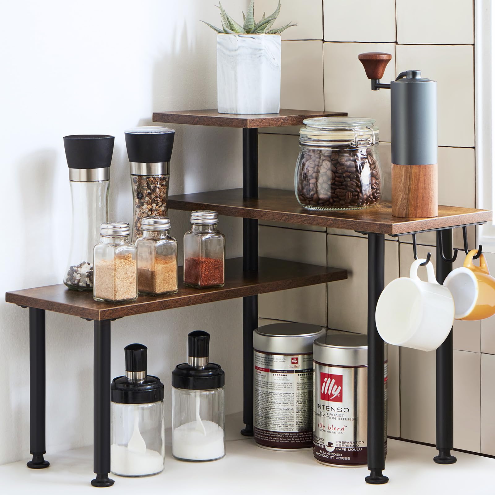 Amazon.com: Apicizon Kitchen Countertop Organizer, Bathroom Counter ...