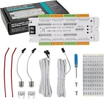 32 Channel Motion Sensor LED Stair Controller Automatic Ladder Step ...