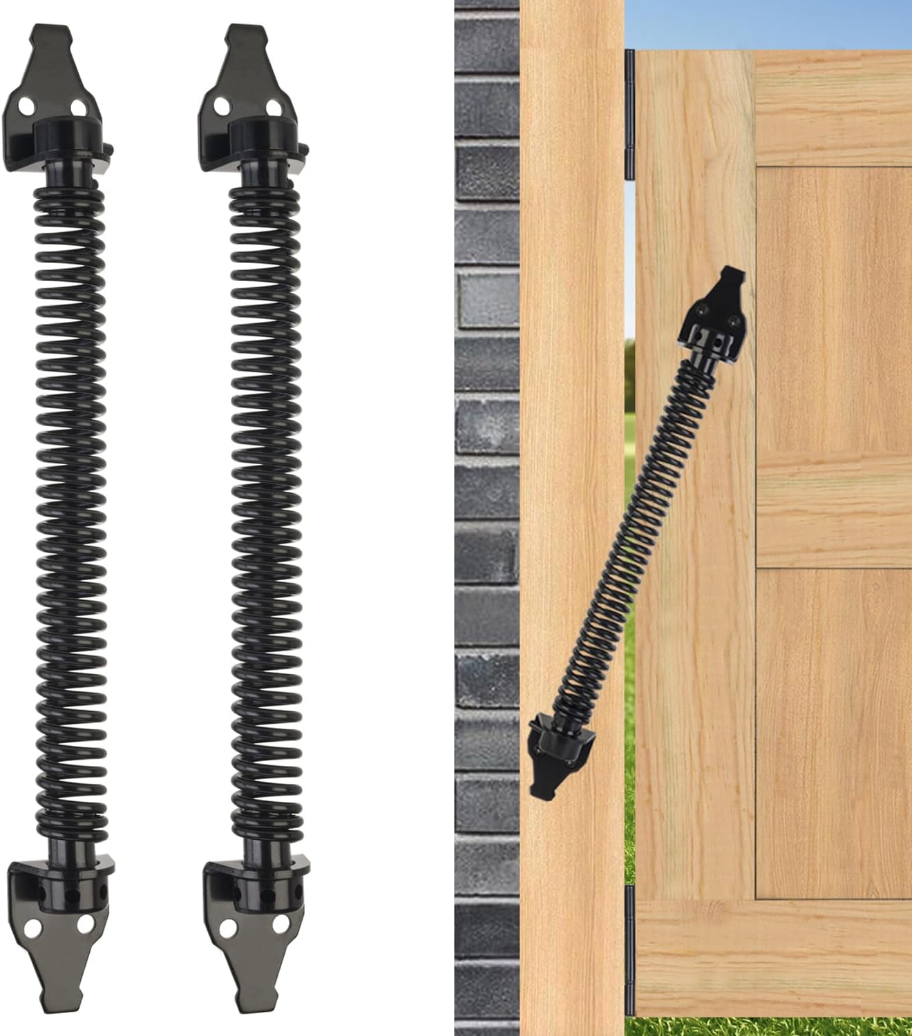 Amazon.com: skysen 14" fence gate spring self closing and adjustable ...