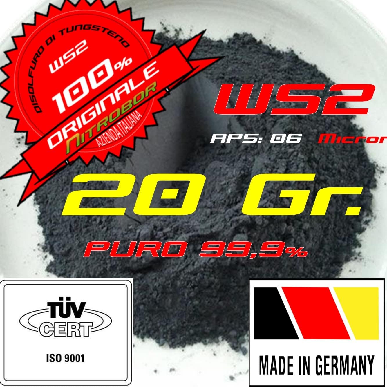 Nitrobor Tungsten Disulfide WS2 20 Gr. Anti-friction, Pure Motor Oil ...
