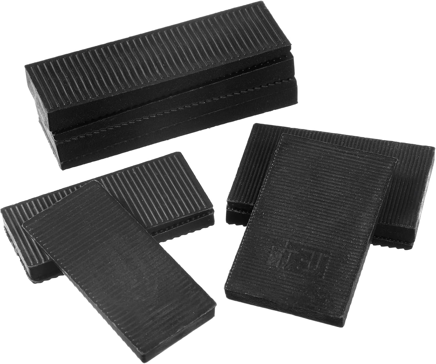 12 PCS Balck Rubber Shims for Leveling, Plastic Furniture Levelers ...