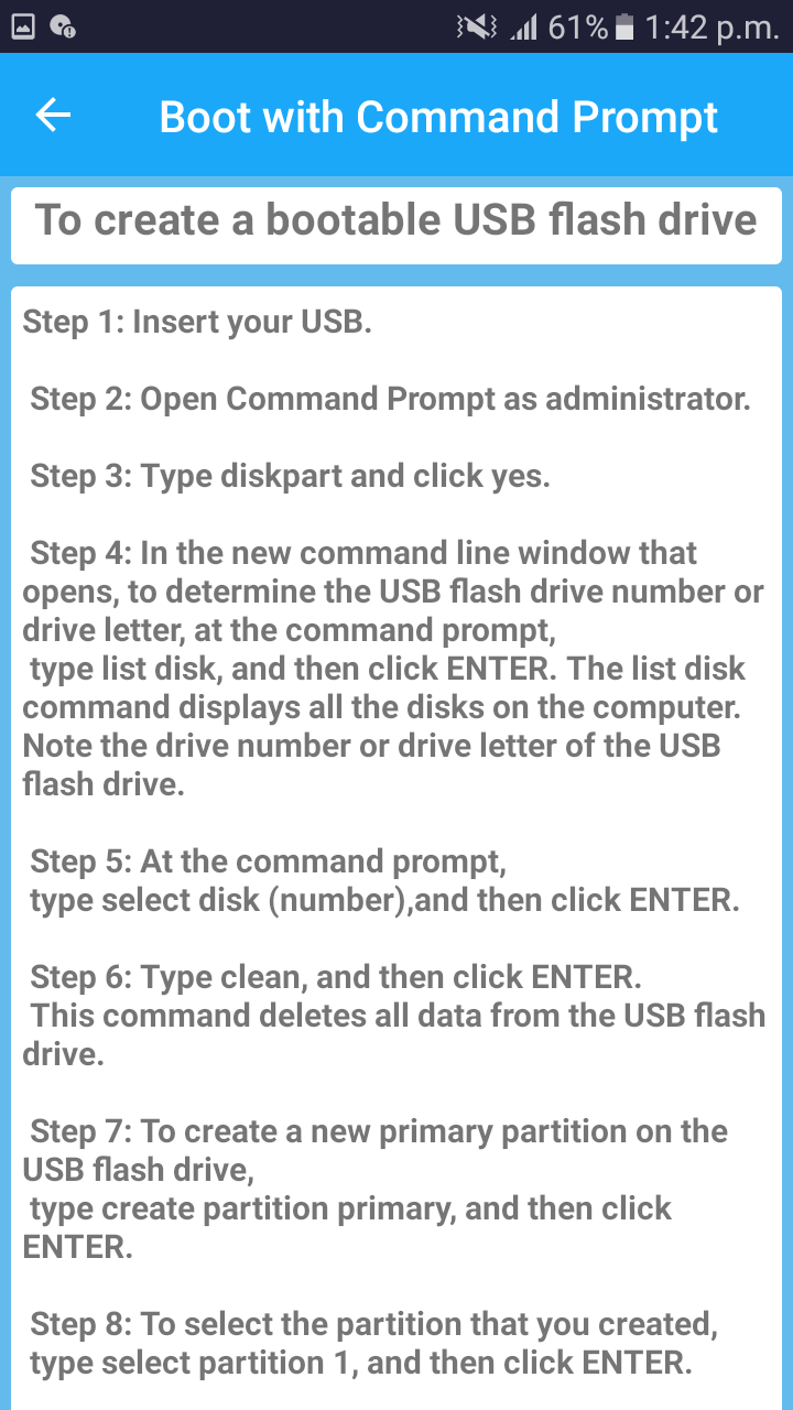 Bootable USB Methods –USB Boot Install All Windows - App on the Amazon ...
