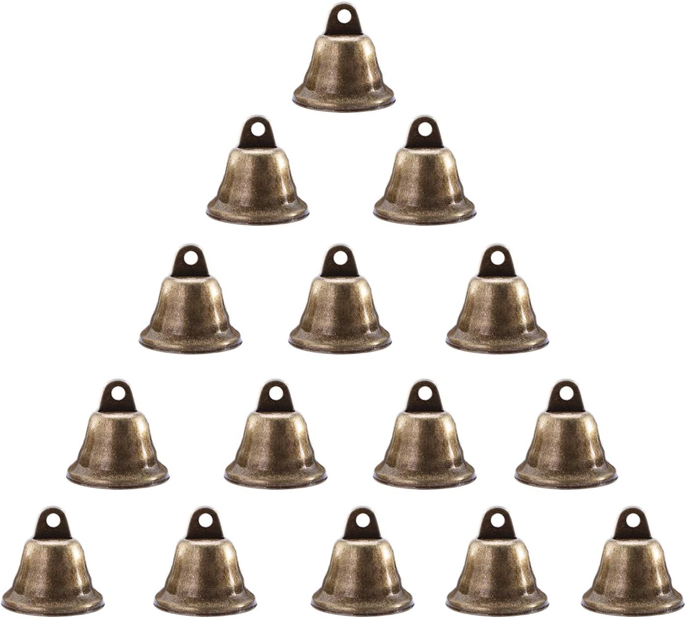 Amazon.com: Vintage Bronze Jingle Bells, 35Pcs Metal Bell Ornaments ...