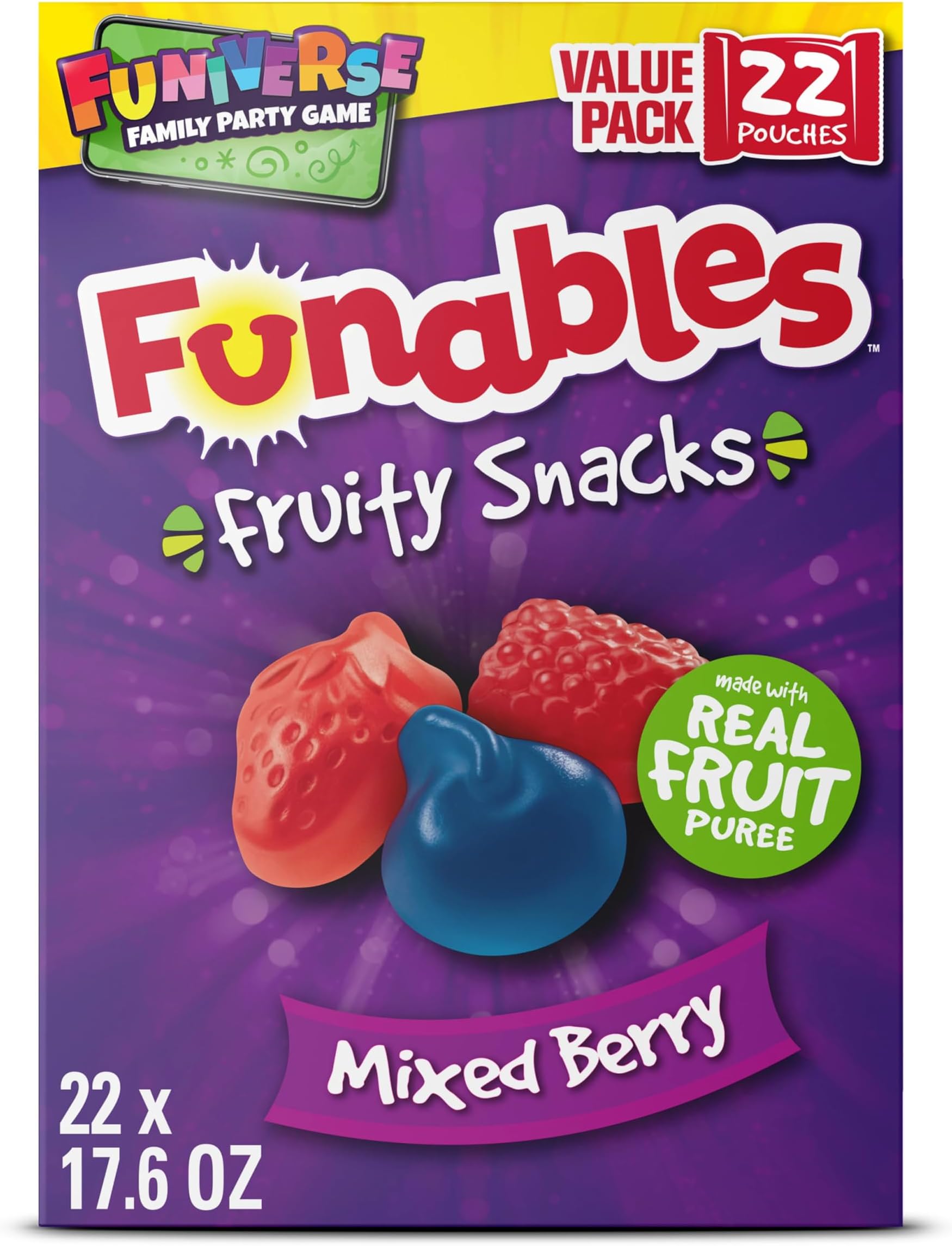 Amazon.com: Fruity Snacks, Mixed Berry, Gluten Free, Fat Free, 32 Oz ...