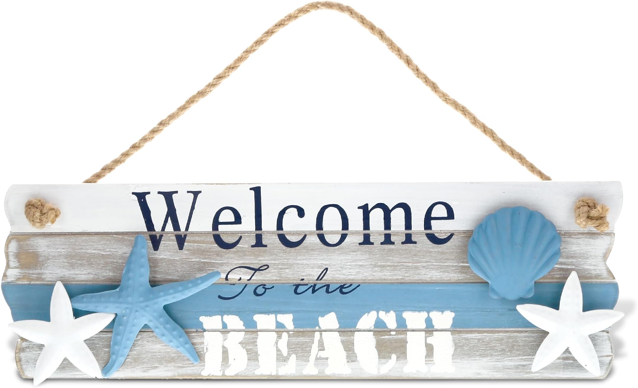 Amazon.com: Hotop Beach Sign Decor Hanging Sea Decorations Starfish ...