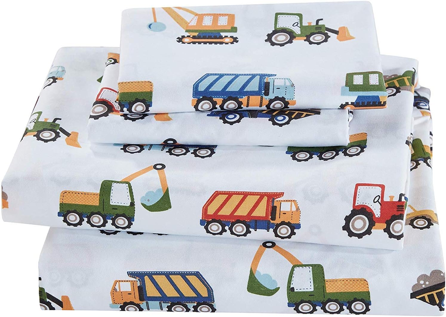 Amazon.com: Kids Rule 3-Piece Cars Sheet Set | 1 Twin Flat Sheet, 1 ...