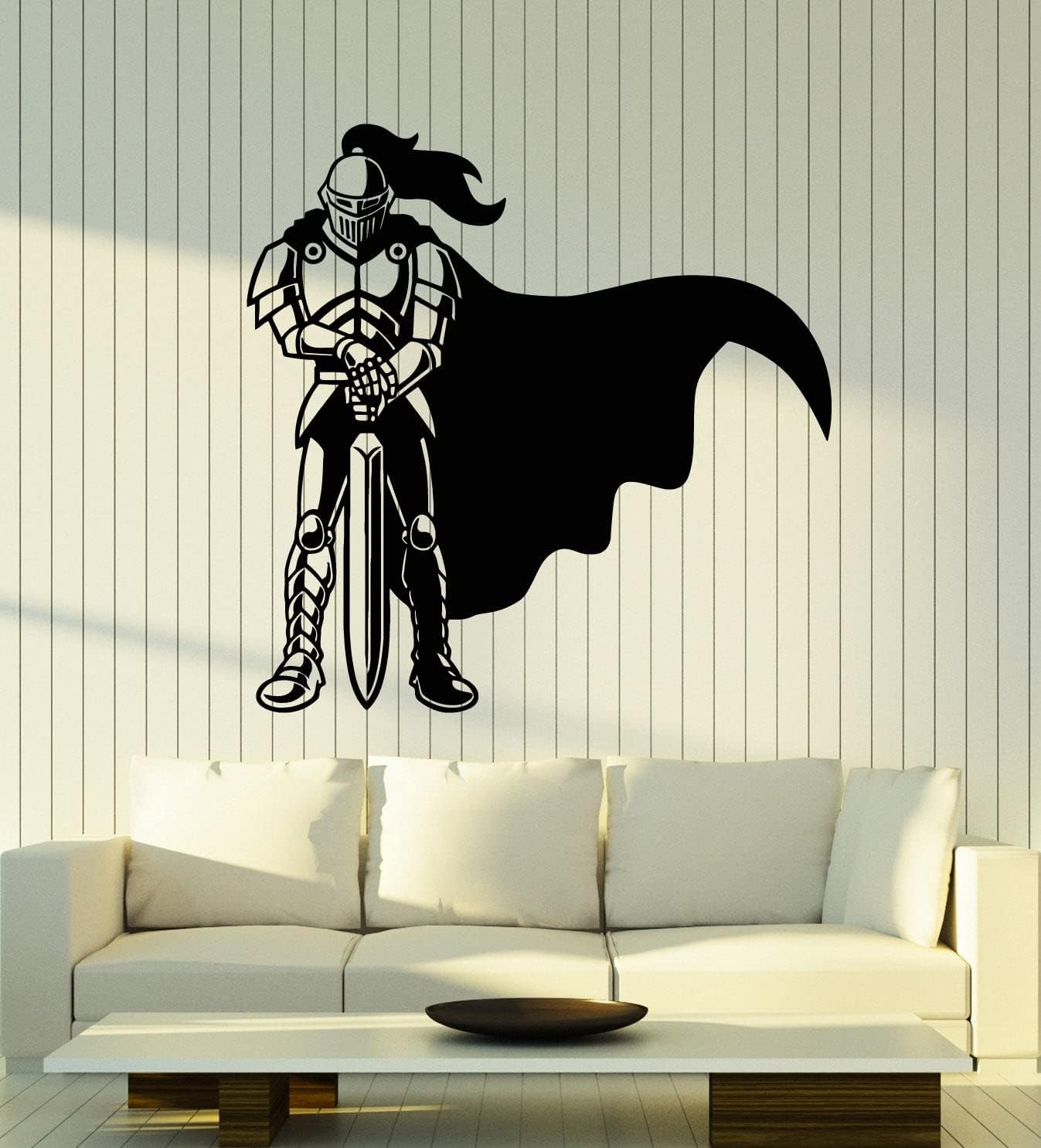Amazon.com: Vinyl Wall Decal Medieval Knight with Sword Warrior Boys ...