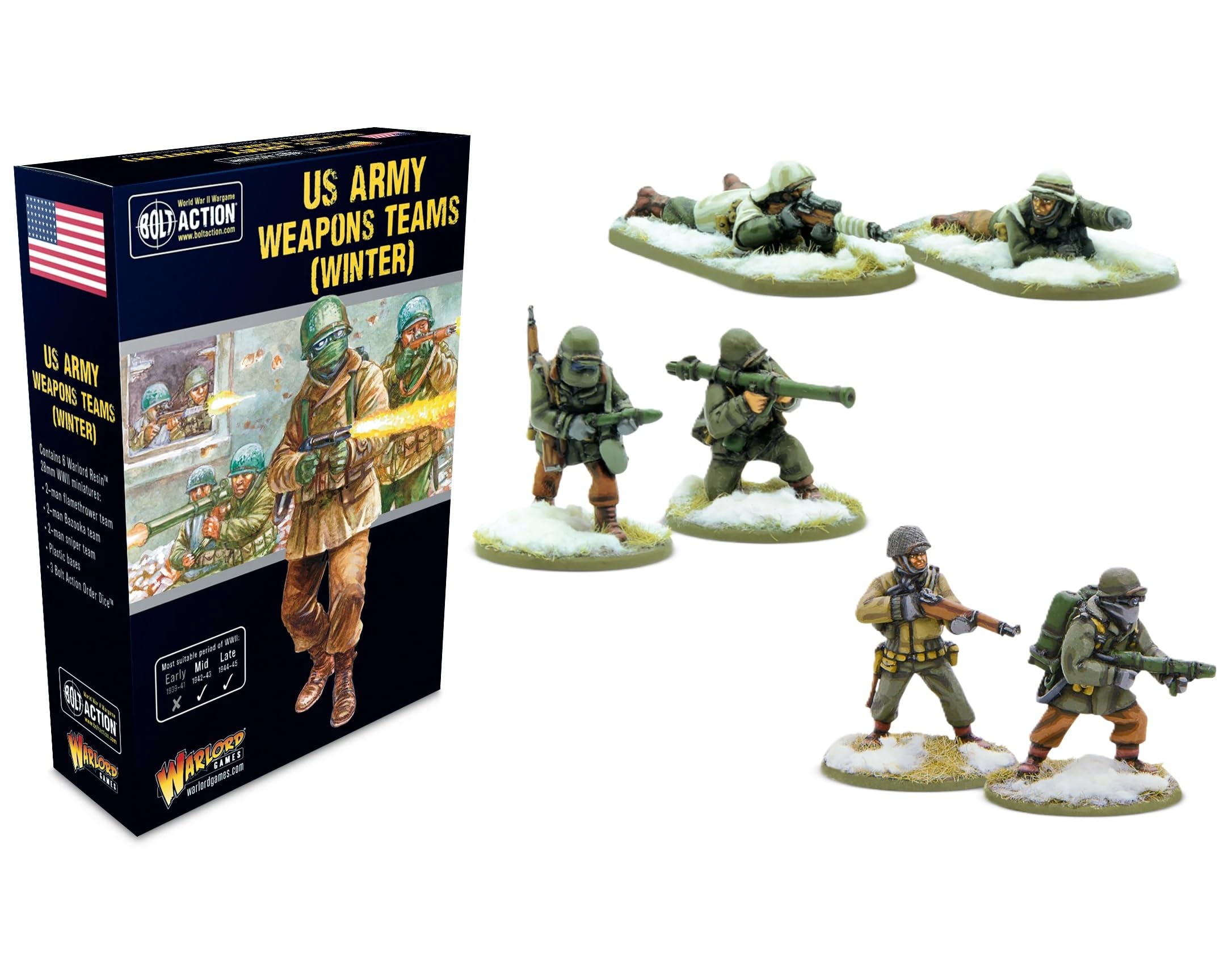 Winter Military Figures Warlord Games Bolt Action US Army Winter ...