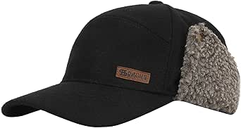 Amazon.com: York Camper Cap with Earflaps Warm Wool Blend Trapper Hat ...