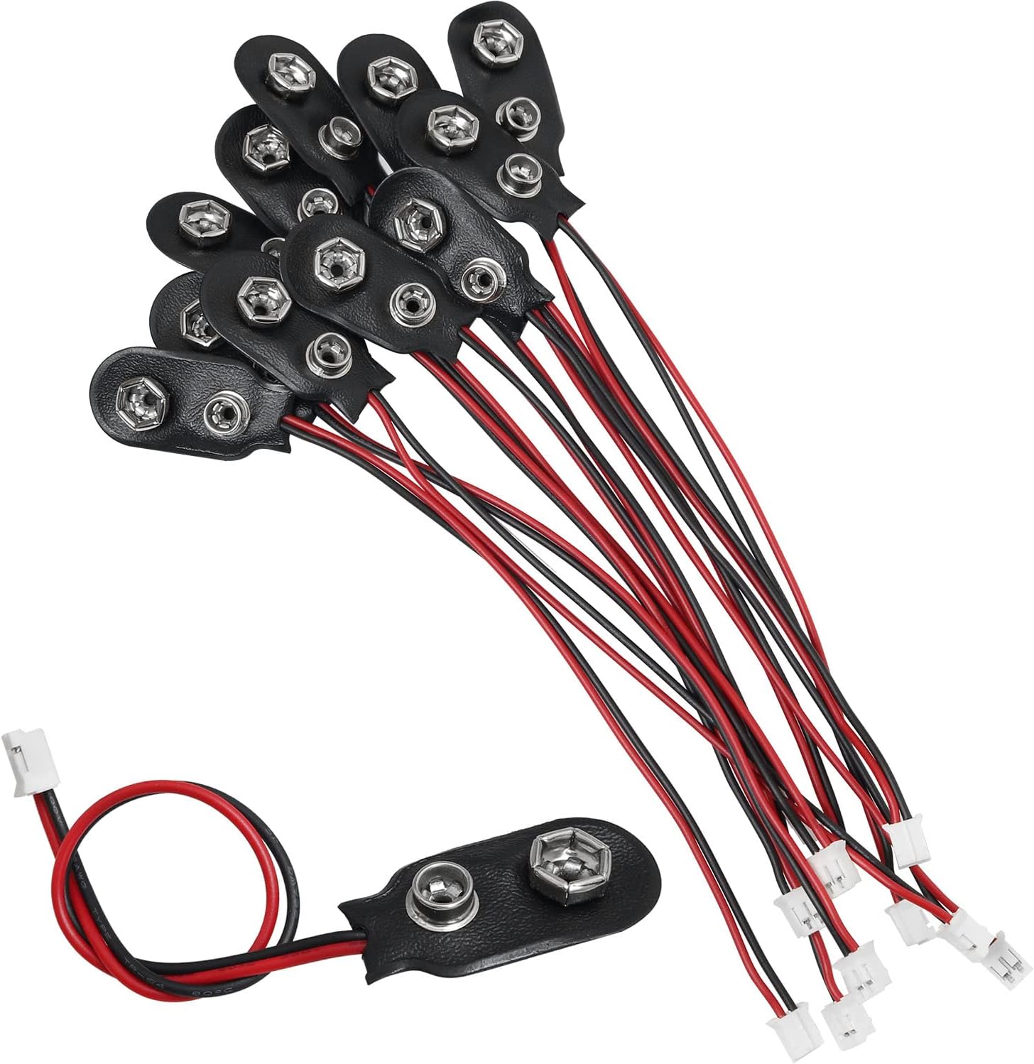 Amazon.com: OZXNO 4 Pcs 9V Battery Snap to PH 2.0 Connector Cable I ...