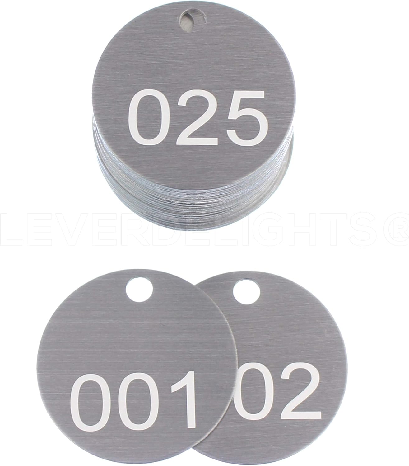 Amazon.com : CleverDelights 1.5" Aluminum Tag Set - Numbered 1 to 25 ...