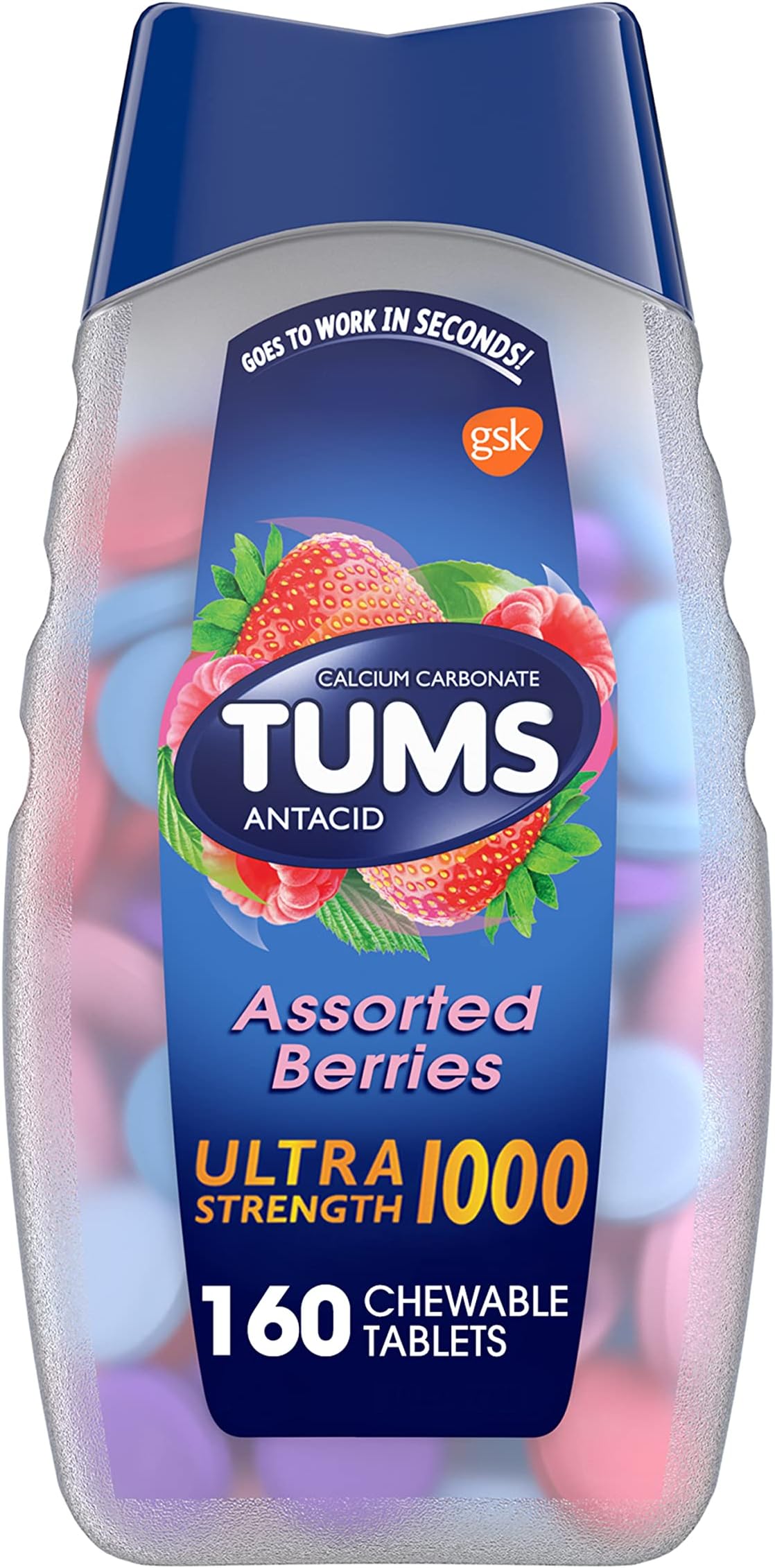 Amazon.com: Tums Ultra 1000 Tablets Assorted Berries - 72 ct, Pack of 4 ...