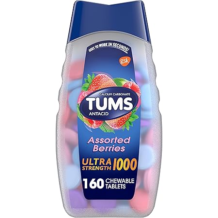 Amazon.com: Tums Antacid/Calcium Supplement, Extra Strength 750 ...