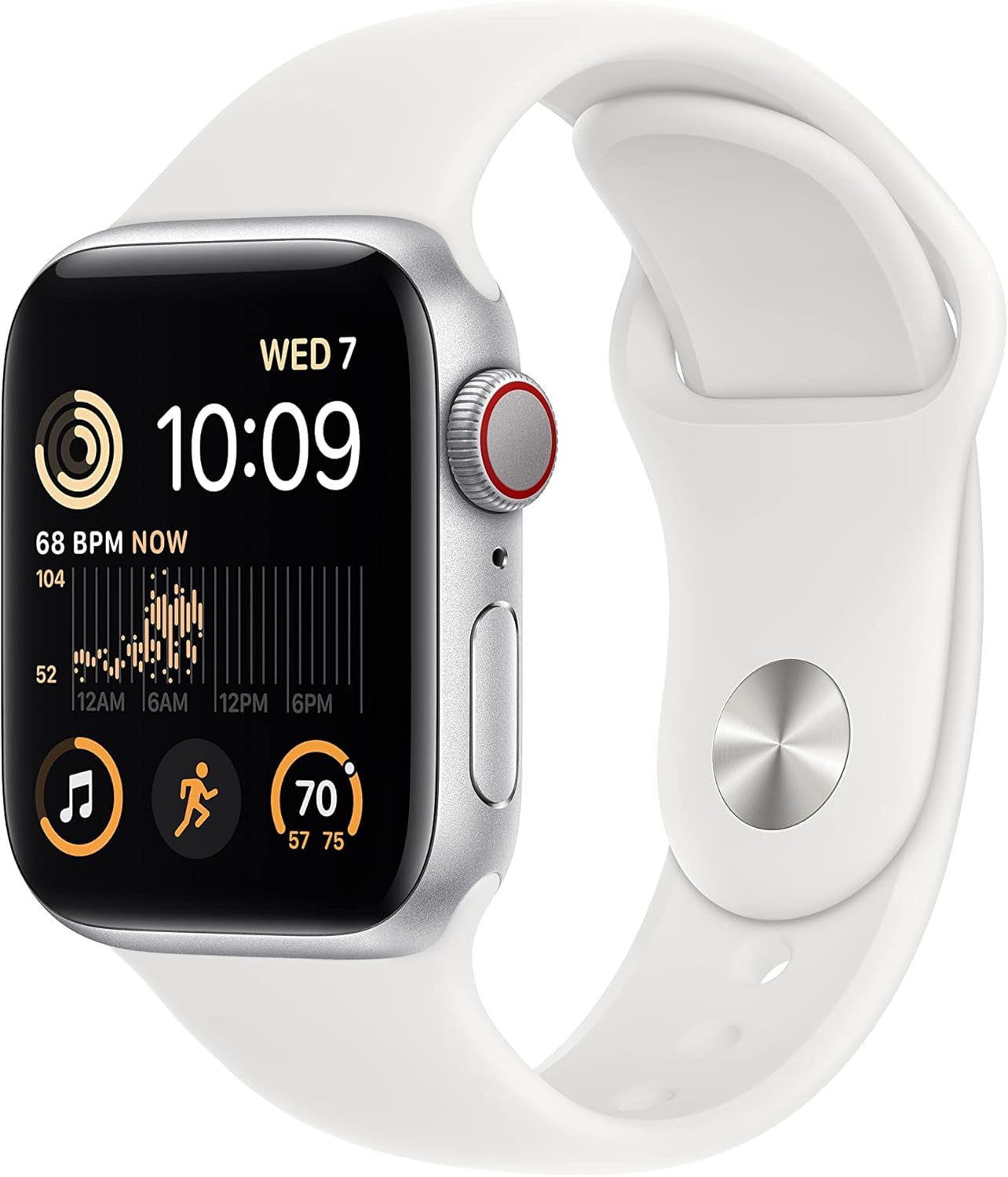 Amazon.com: Apple Watch SE (2nd Gen) (GPS + Cellular, 40mm) - Silver ...