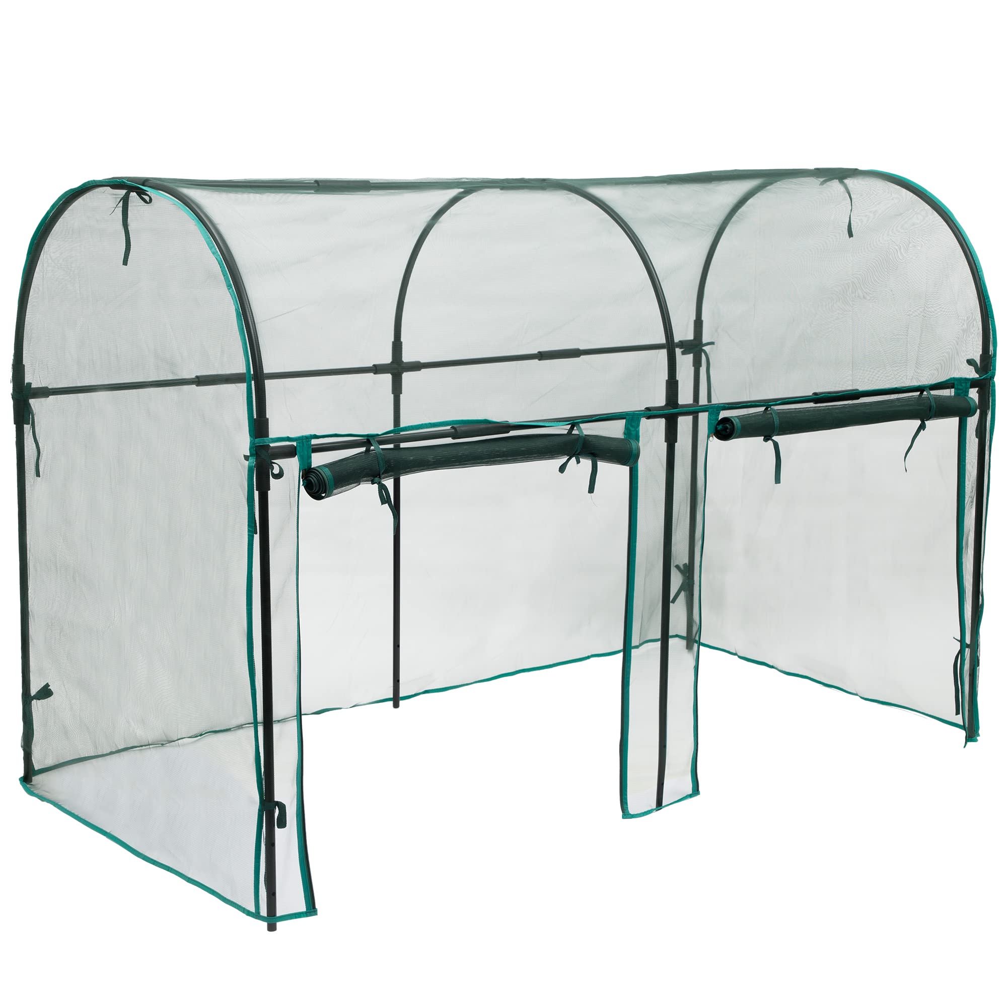Amazon.com : Savana Protective Garden Netting with Metal Garden Hoops ...