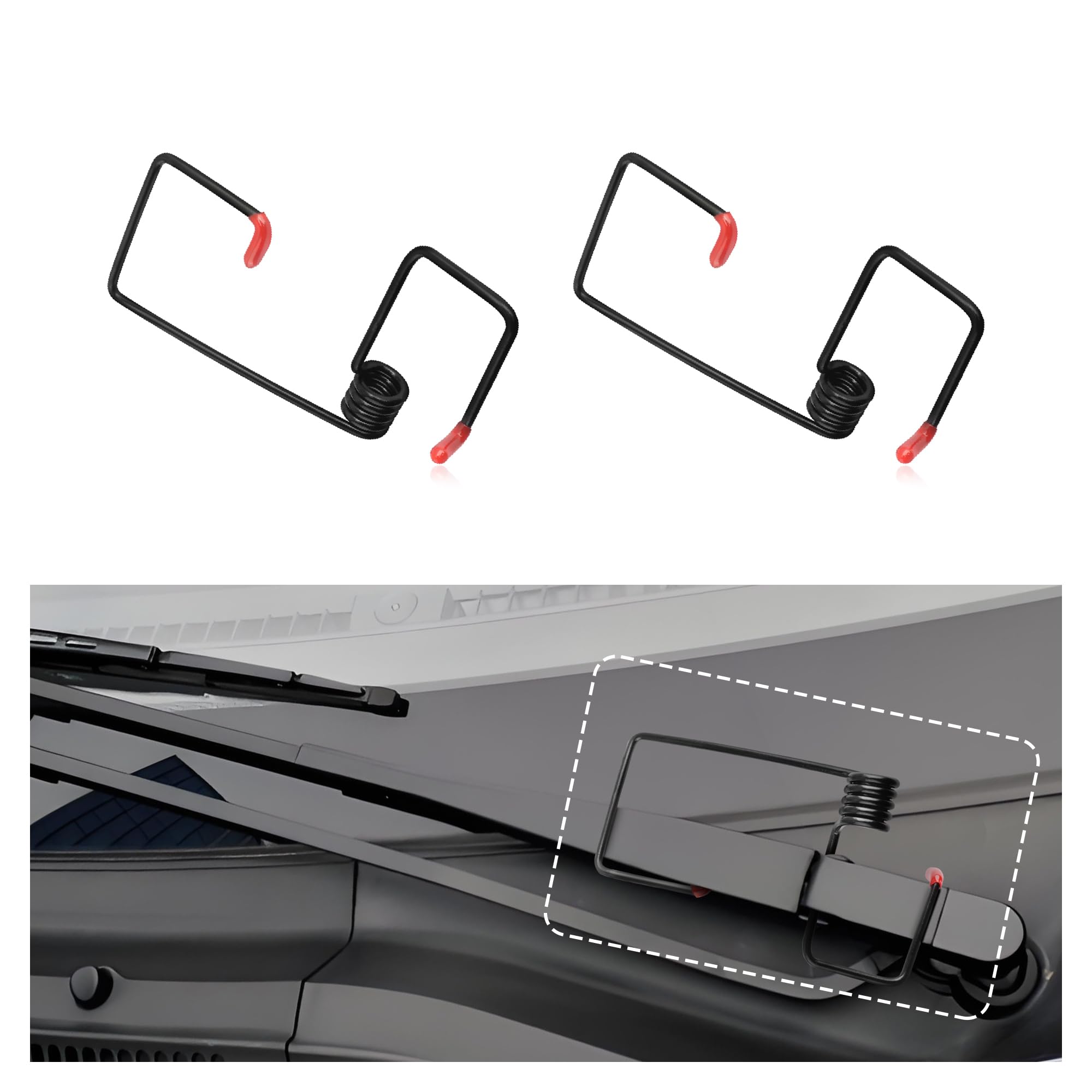 Amazon.com: 2PCS Windshield Wiper Arm Pressure Spring Booster with ...