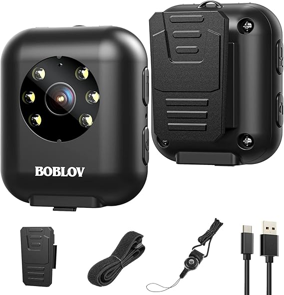 Amazon.com : BOBLOV W4 Body Worn Camera, 64GB 1080P Video Camera ...