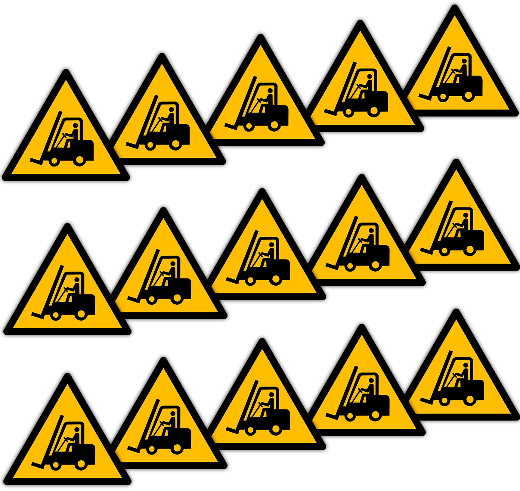 becral Becral - Forklift passage sticker/Triangle Sign W014 approved ...
