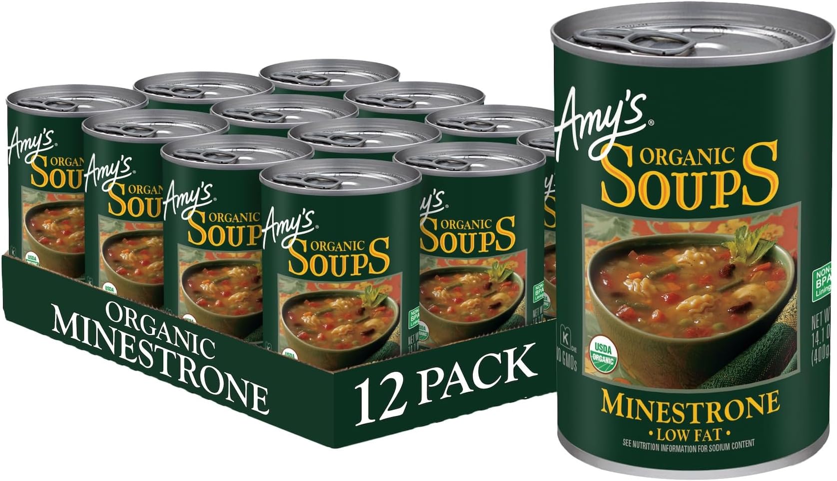 Amazon.com : Amy's Soup, Black-Eyed Pea & Kale Gumbo, 14 Oz, Pack of 12 ...