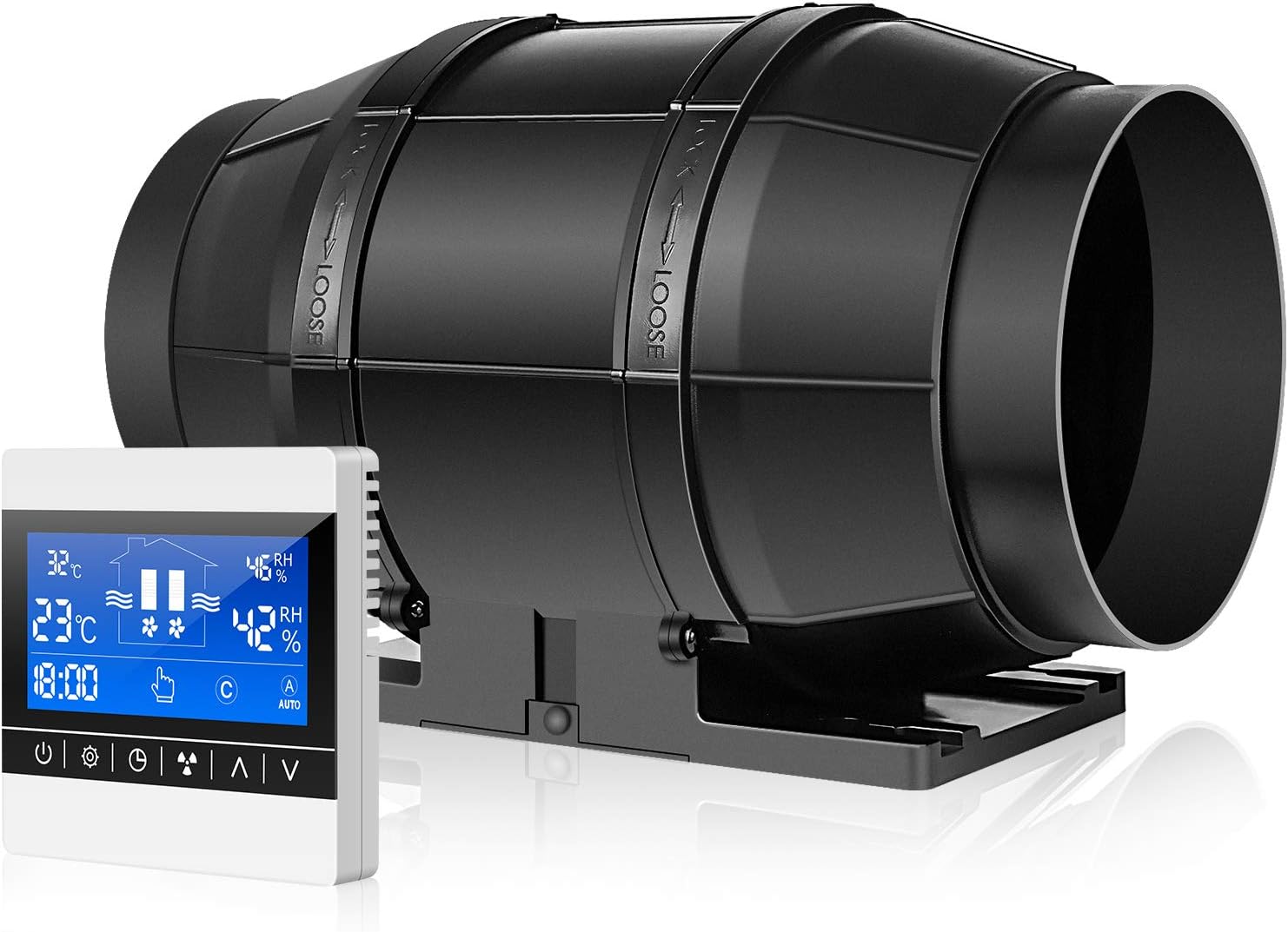 Amazon.com: iPower 6 Inch 324 CFM Inline Duct Fan with Speed Humidity ...