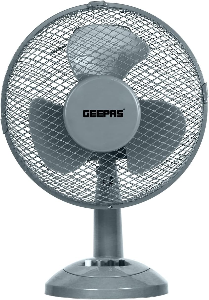 GEEPAS 12" Table Fan | Electric Portable Worktop Desk Fan with 3 Speeds ...