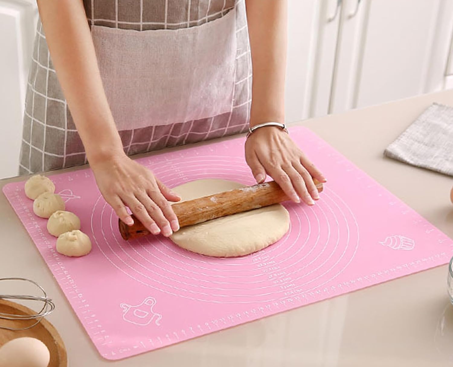 Silicone Baking Mat Non Stick Pastry Rolling Mat with Measurement 40× ...