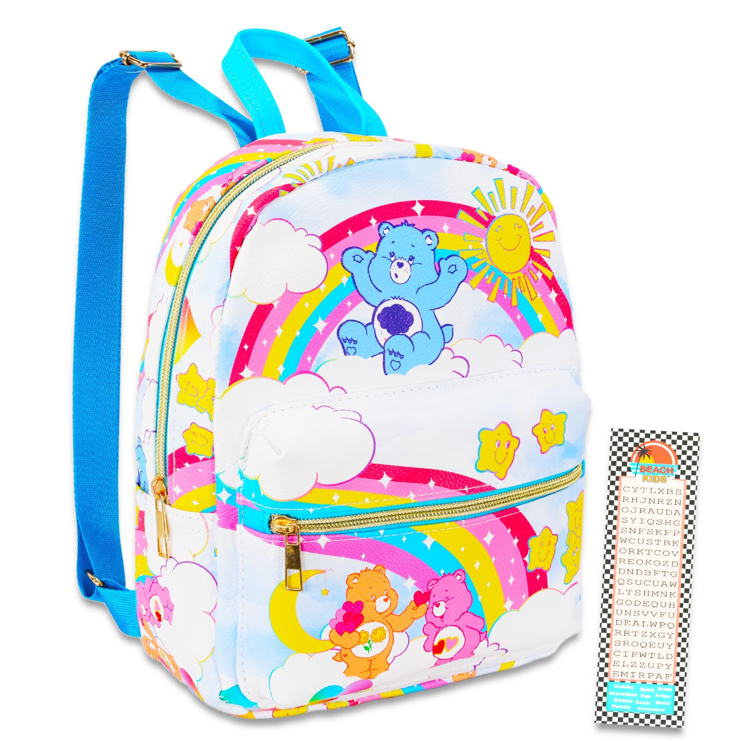 Amazon.com: Care Bears Mini Backpack for Women - 10” Faux Leather Care ...