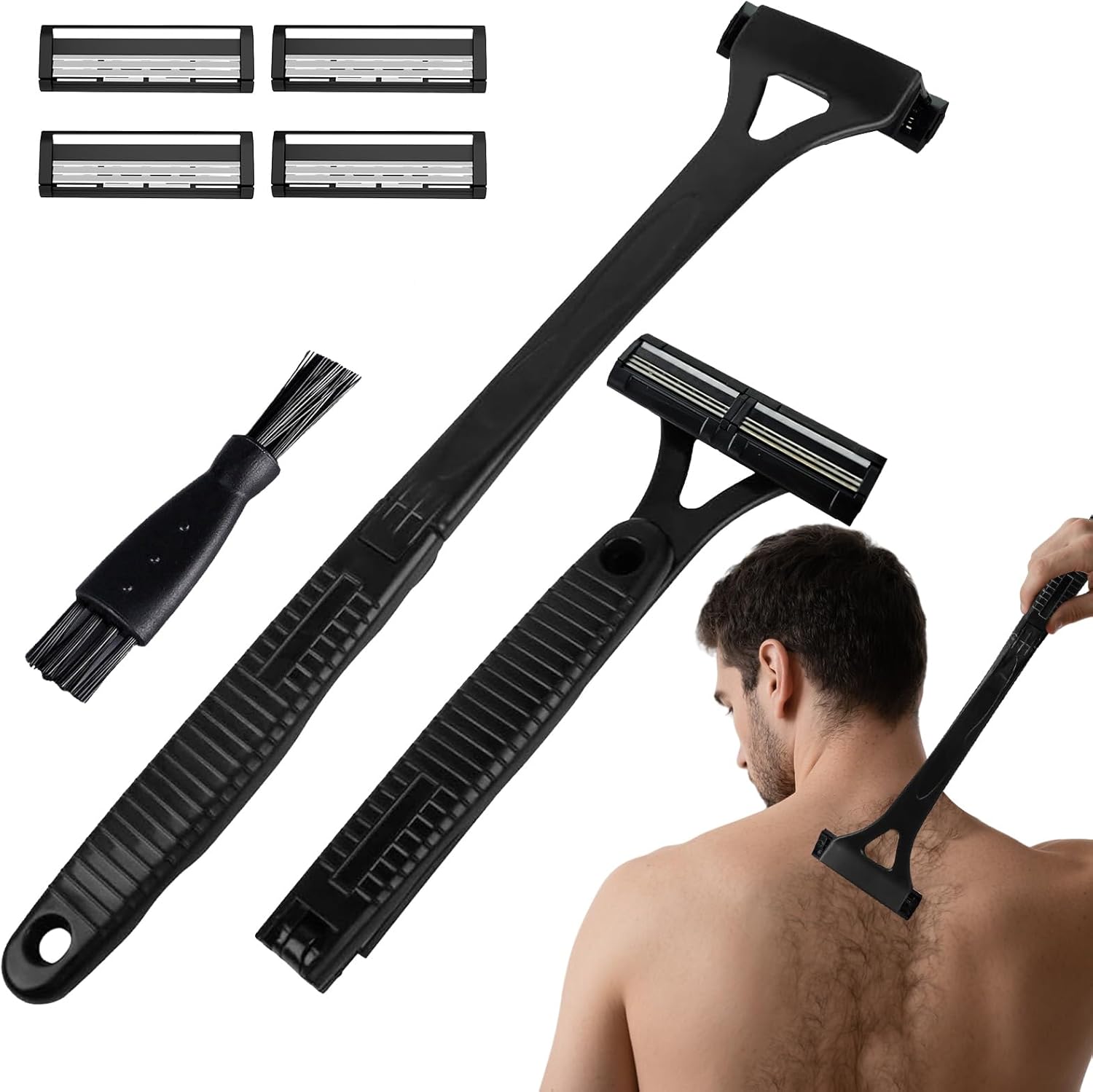 Amazon.com: Back Shaver for Men with Foldable Long Handle, Premium ...