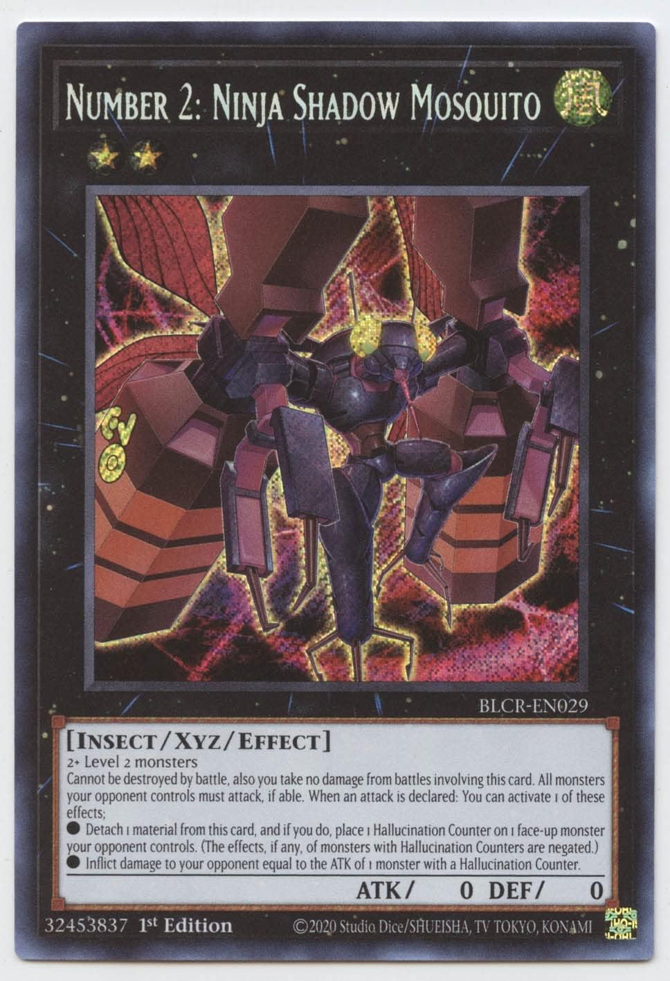 Amazon.com: Number 2: Ninja Shadow Mosquito - BLCR-EN029 - Secret Rare ...