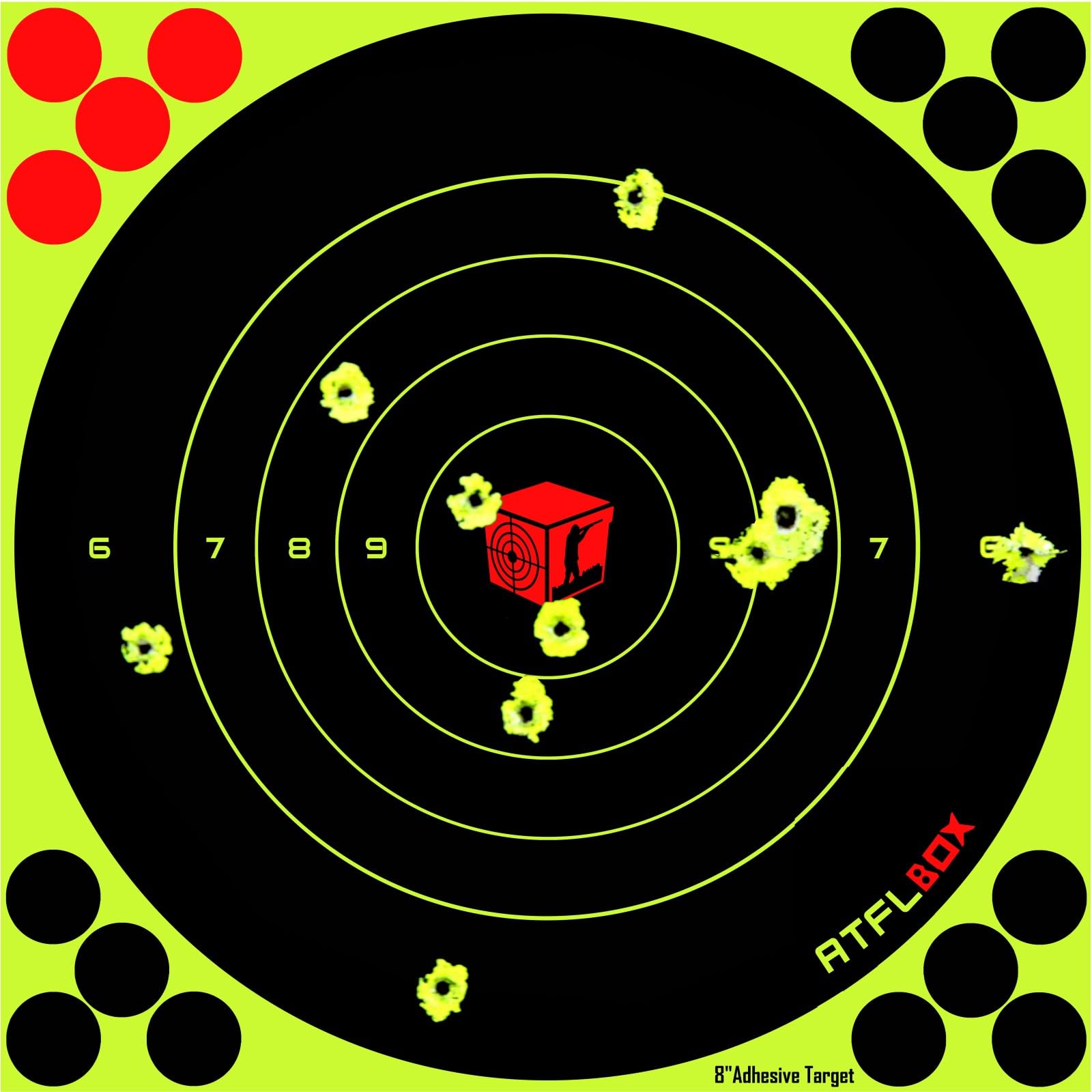 Snapklik.com : AtflBox Shooting Target 8inch Bulleye Super Splatter And ...
