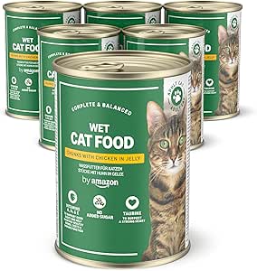 by Amazon Grain-Free Wet Cat Food - Can - Chicken Chunks in Jelly ...