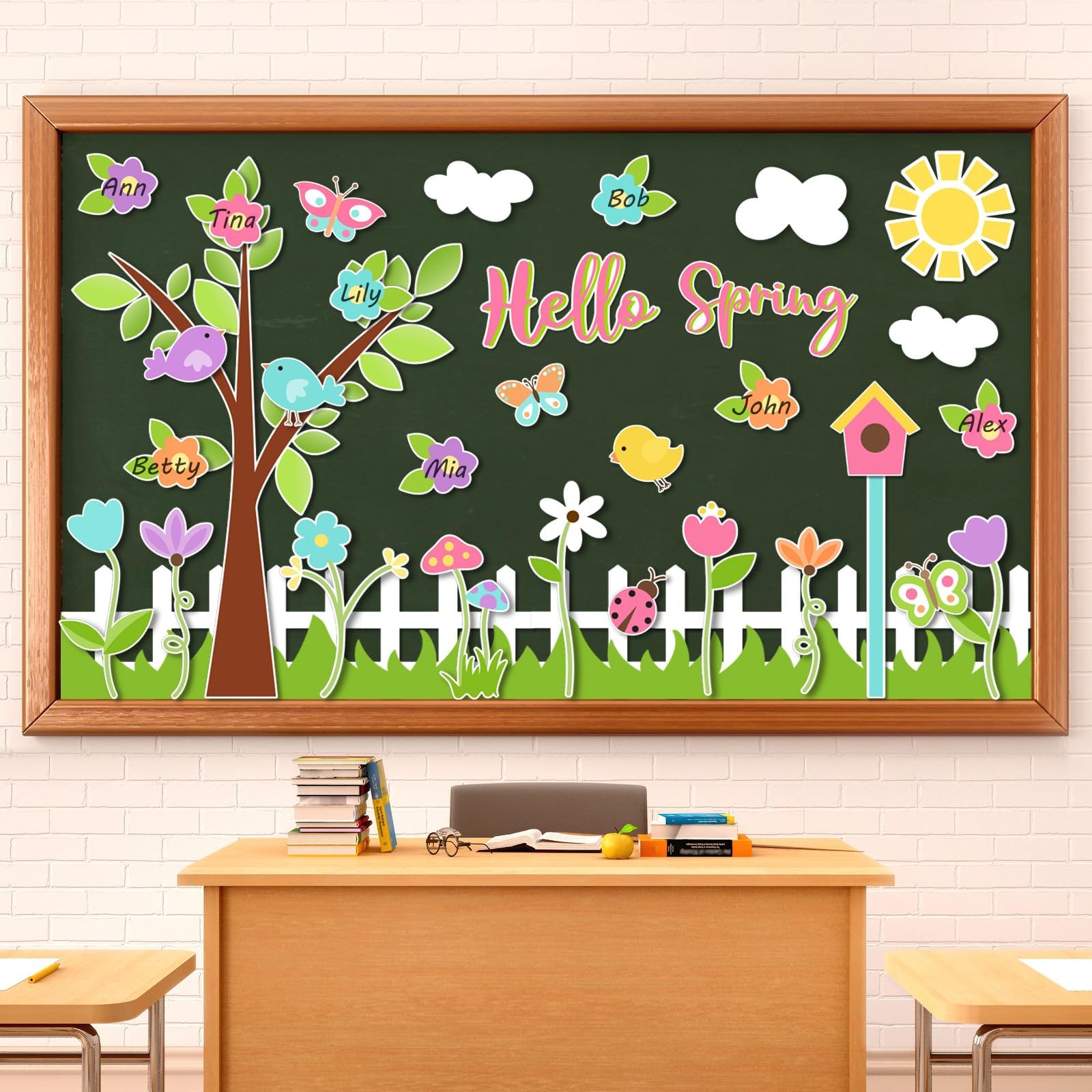 Amazon.com: ZOiiWA 104 Pcs Easter Classroom Bulletin Board Decoration ...