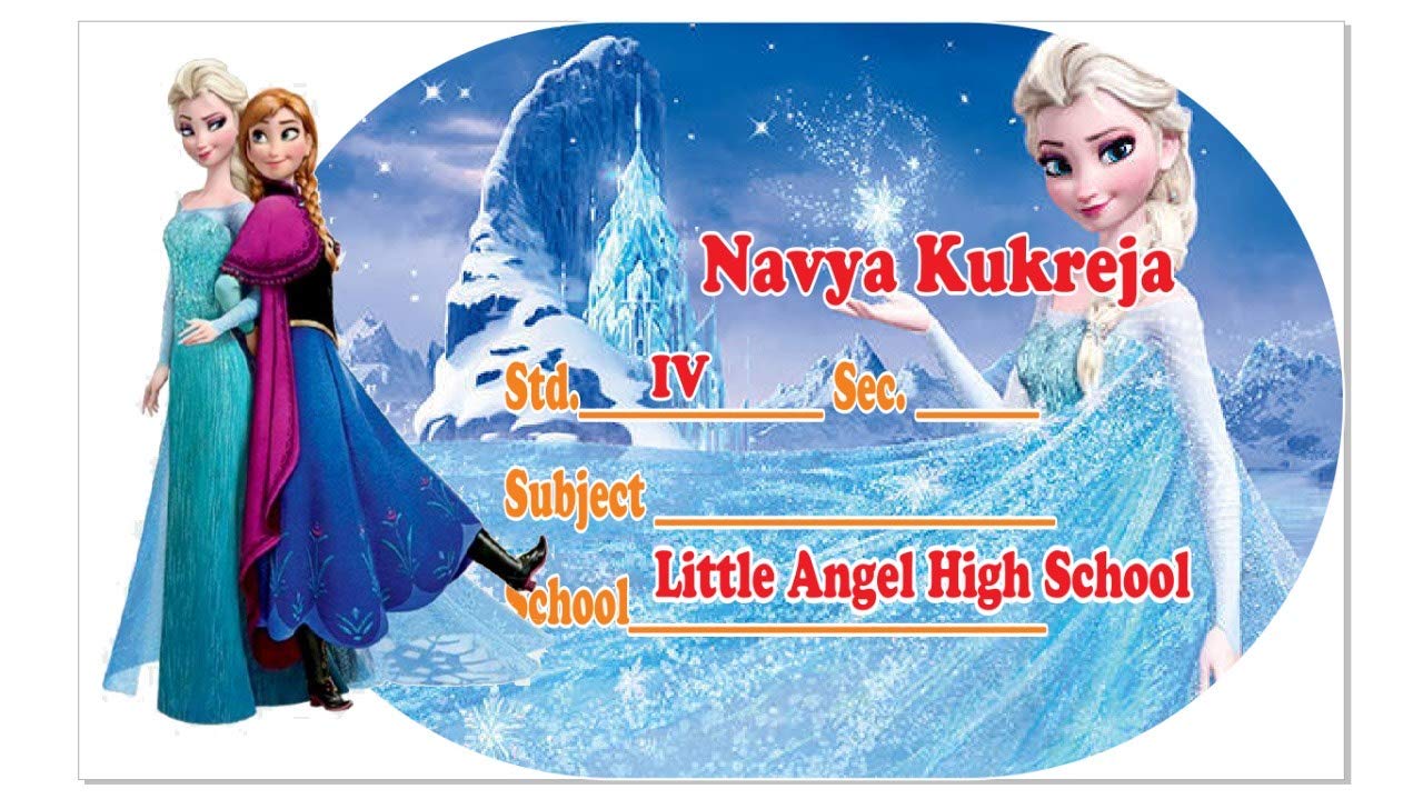 Buy DPC - Personalized School Name Slips,Adhesive Sticker for s Pack of ...