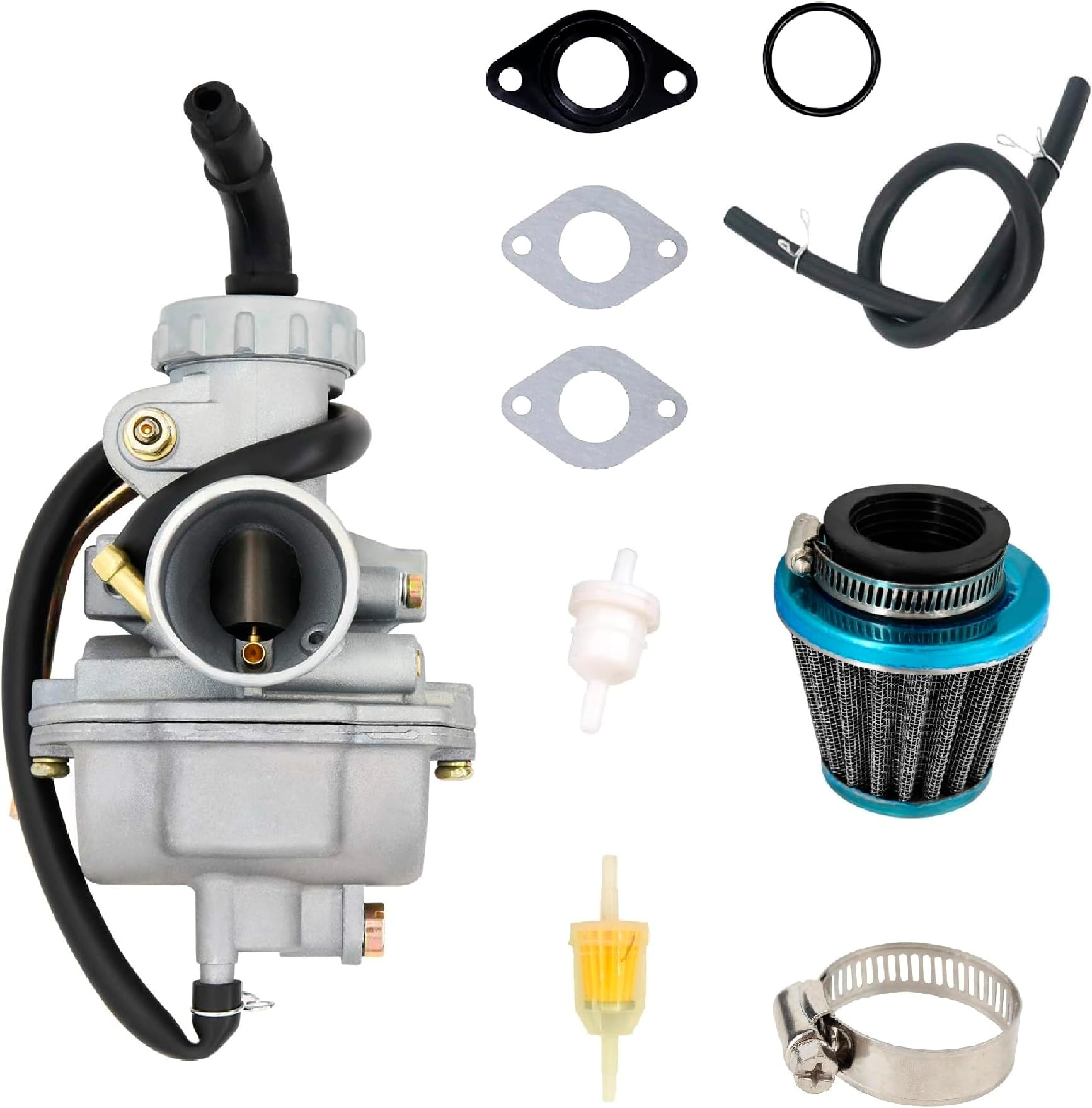 Amazon.com: RYTIME PZ20 Carburetor kit for TaoTao Kazuma Baja 50cc 70cc ...