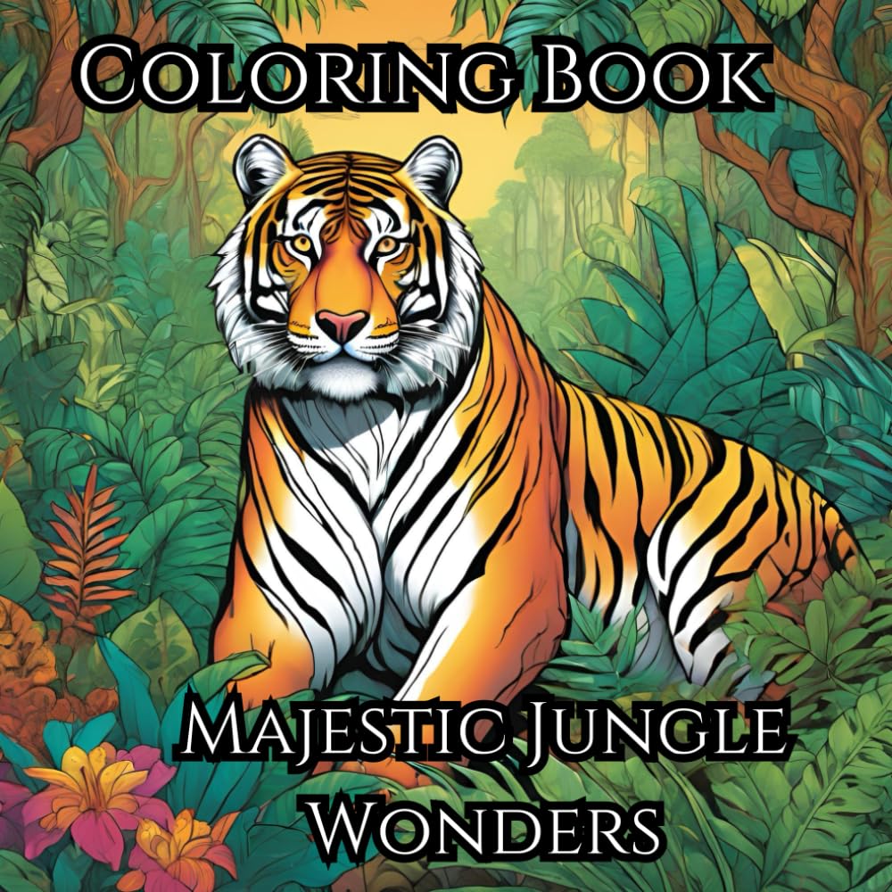 Amazon.com: Jungle Wonders: An Intricate Coloring Adventure for Adults ...
