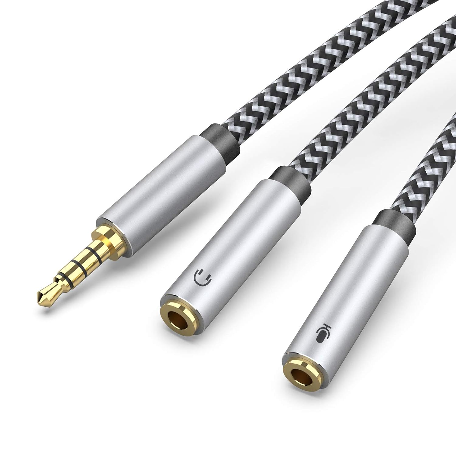 Buy Morelecs Headset Splitter 3.5mm Male to 2 Dual 3.5mm Female ...