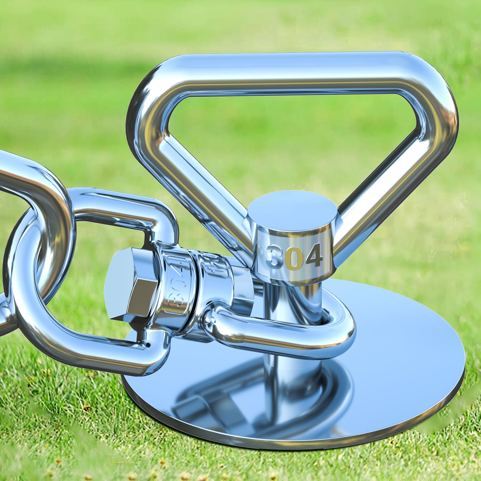 Amazon.com: Dog Tie Out Stake,360° Swivel Dog Run Stake - 304 Stainless ...