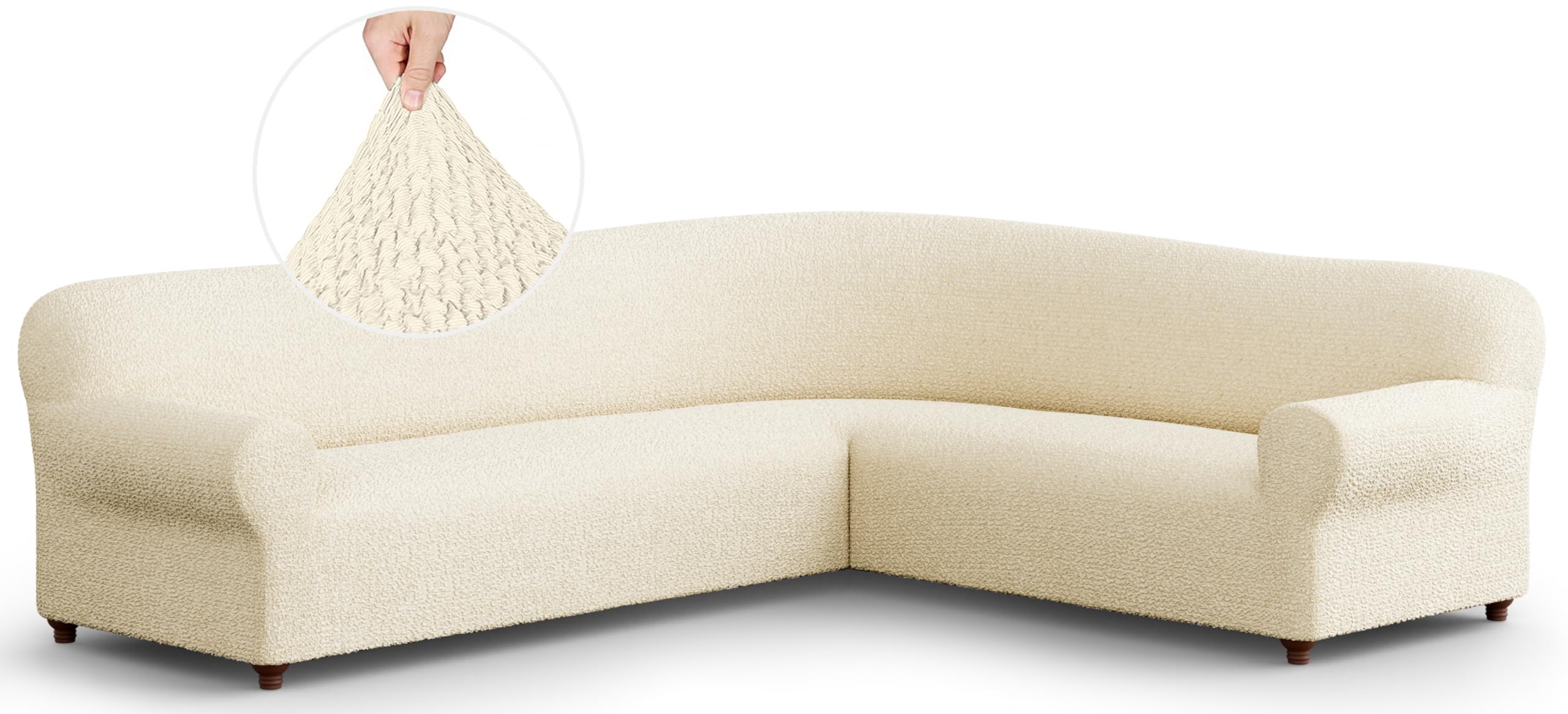 Amazon.com: PAULATO BY GA.I.CO. Corner Sectional Couch Cover - Extra ...