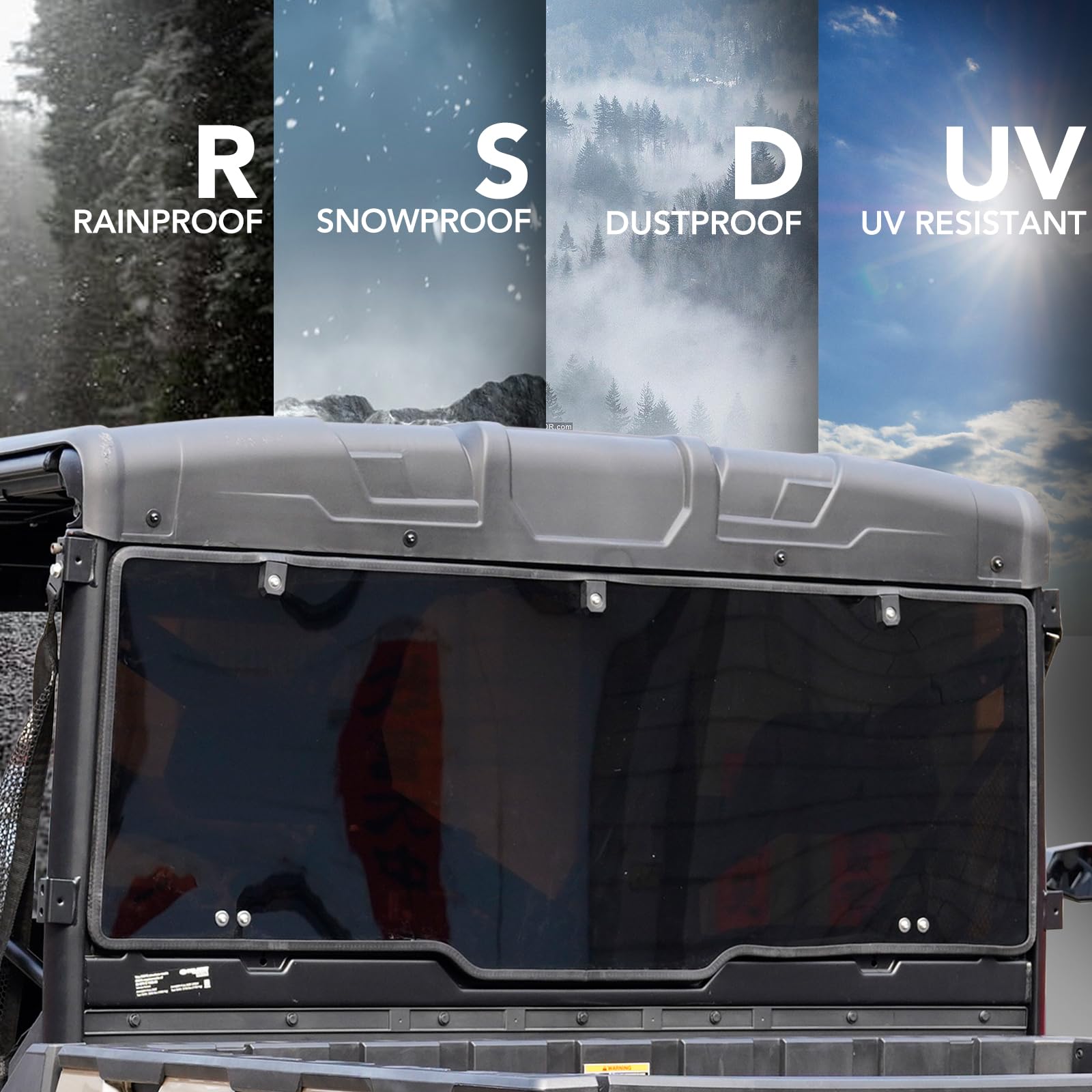 HAKA TOUGH Rear Window for 2017-2023 Polaris Ranger XP 1000/Crew, 2020 ...