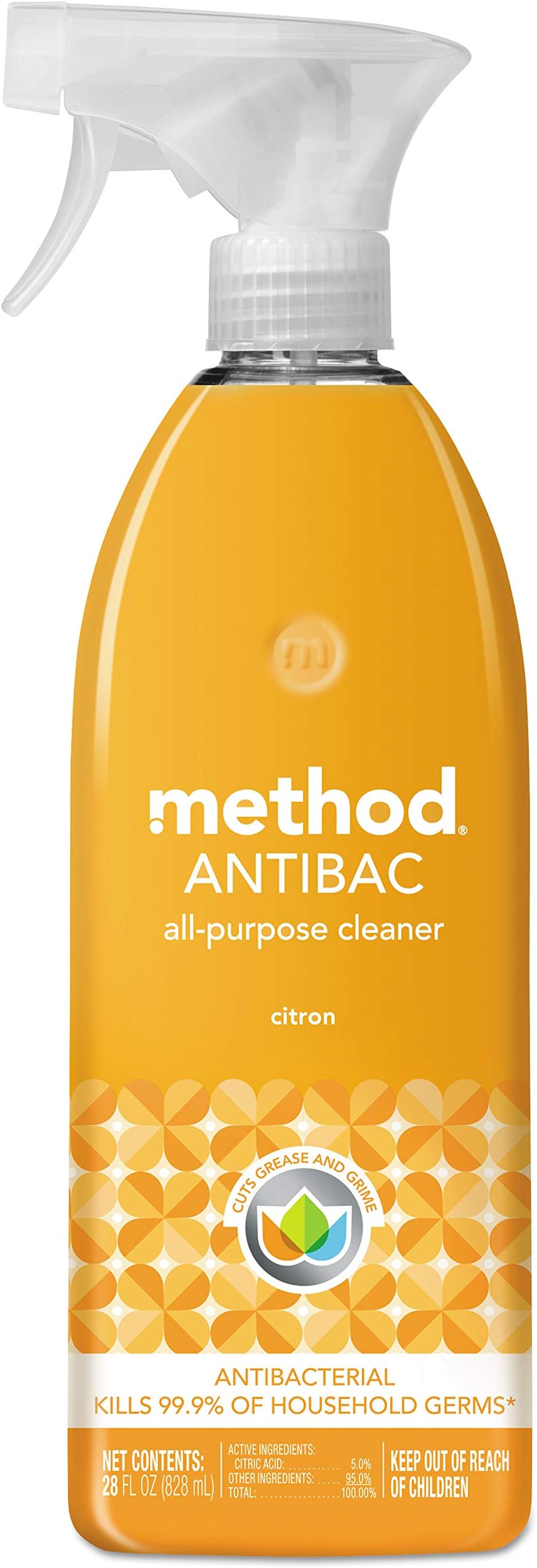 Amazon.com: Method Antibacterial All-Purpose Cleaner Spray, Citron ...