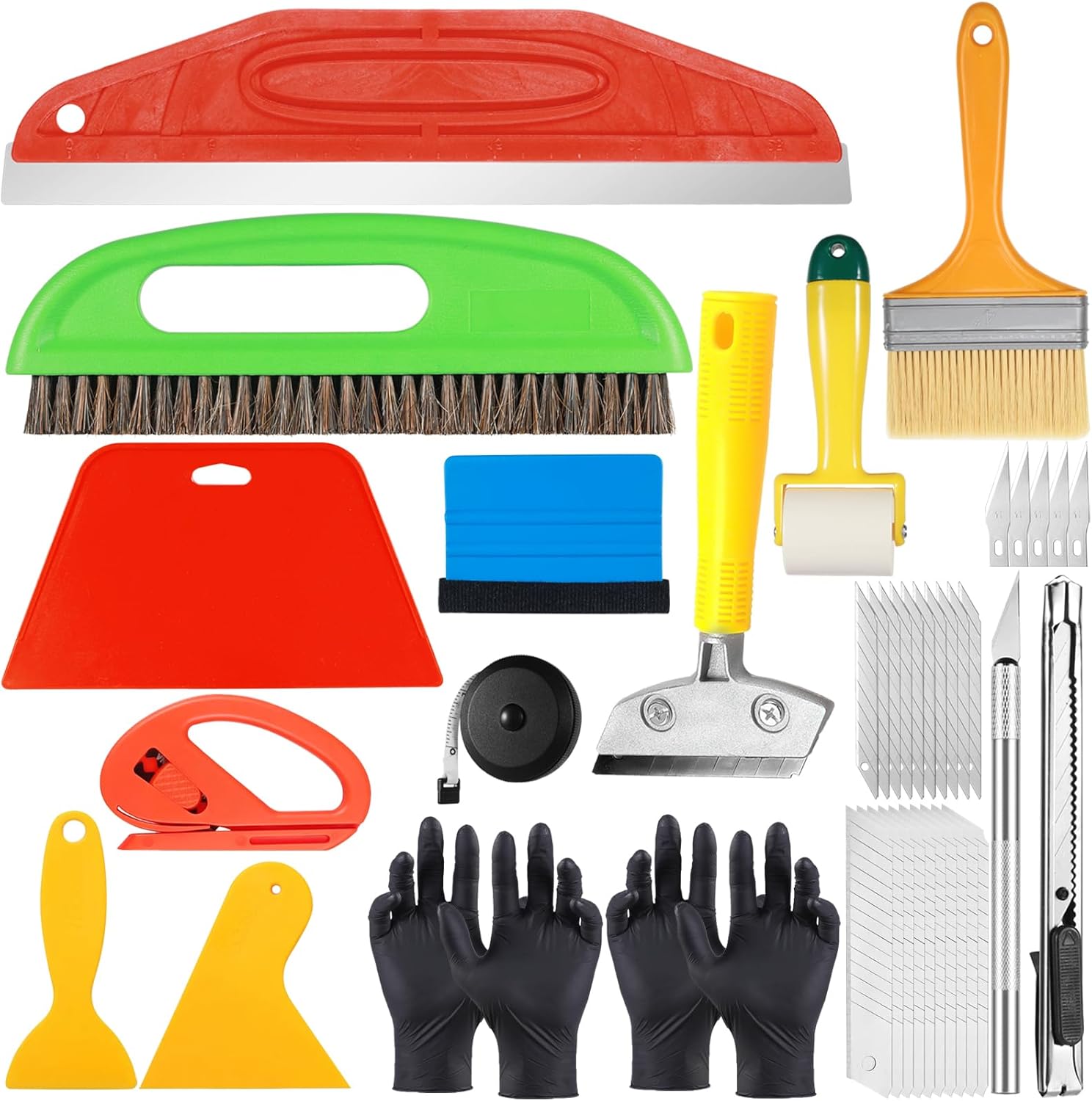 Nadisean 17-Piece Wallpaper Tools Set, Wallpaper Smoothing Tool Set ...