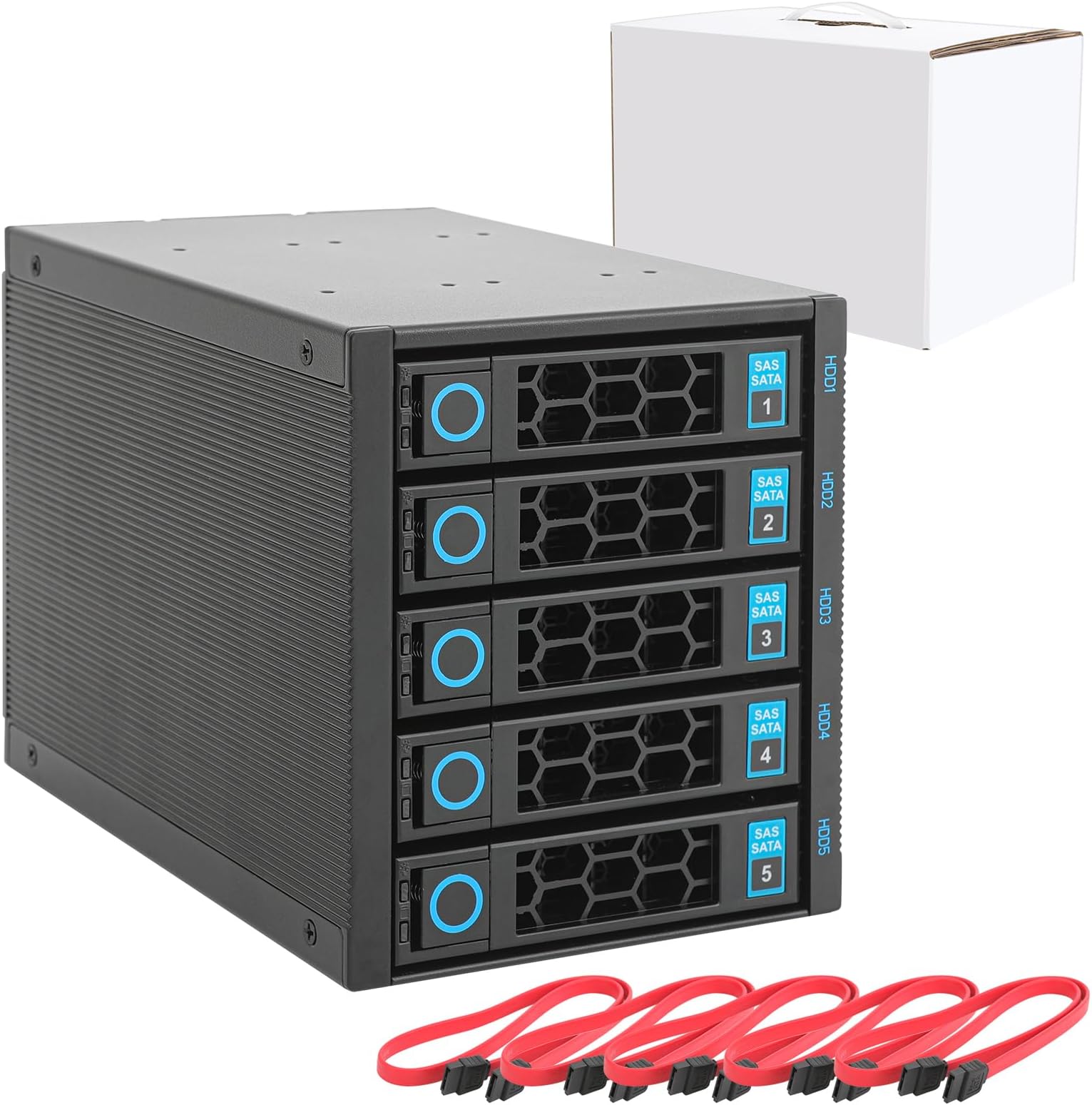 Amazon.com: RackChoice Internal Hard Drive Enclosure 5x2.5”/3.5” SATA ...