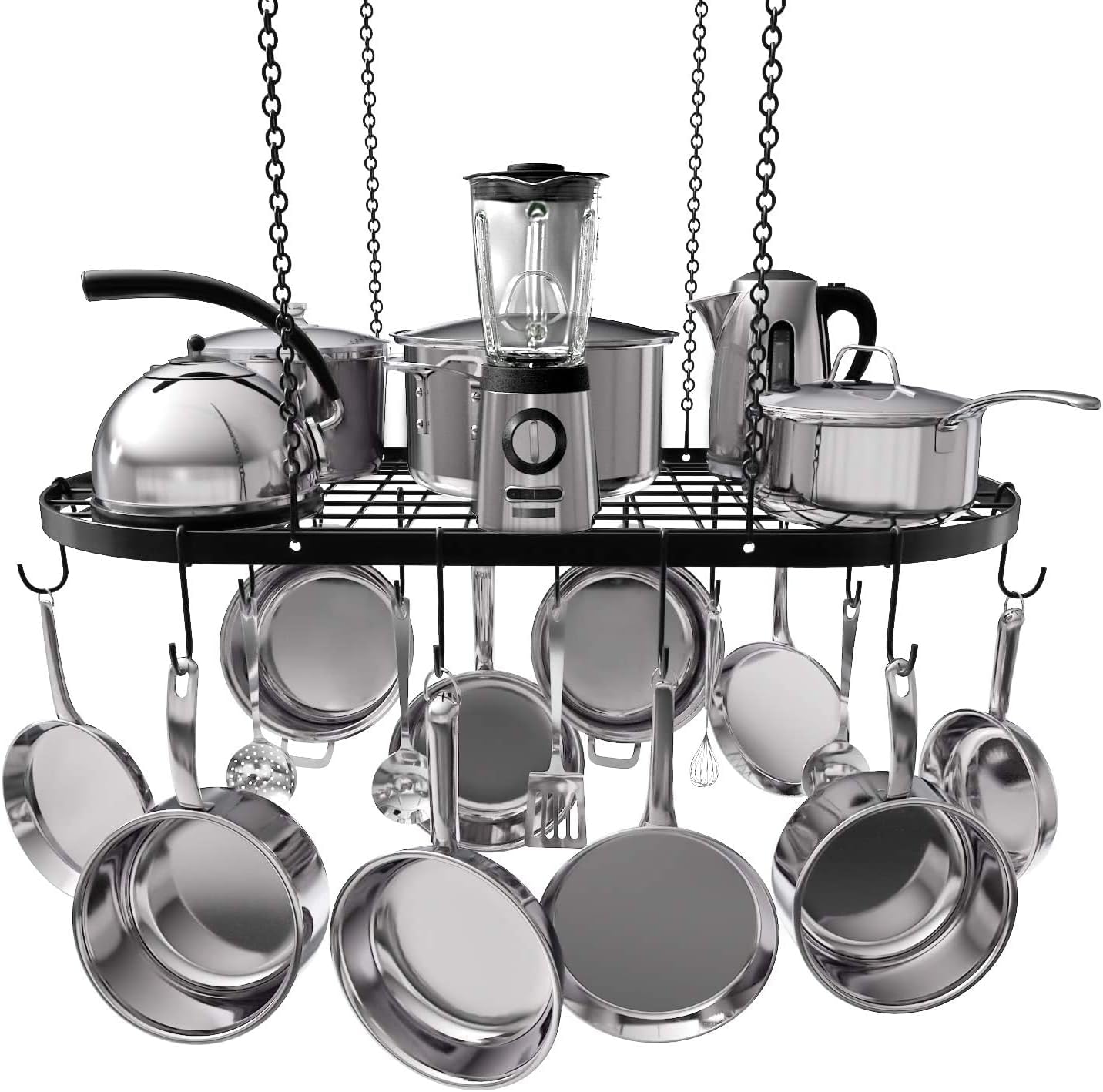 Amazon.com: CHOEZON Hanging Pot Rack, Ceiling Mounted Pot Hanger for ...